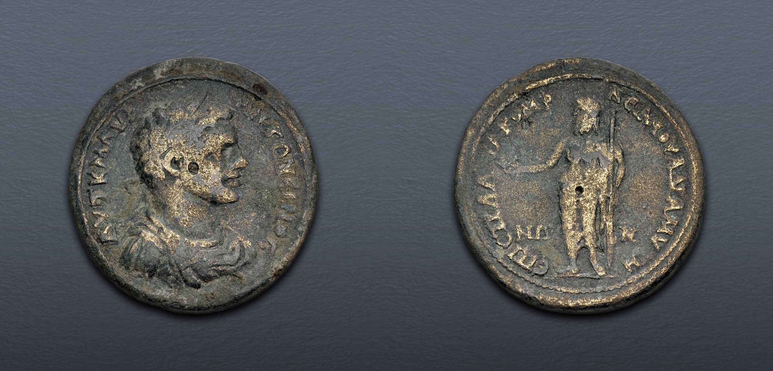 MYSIA, Adramyteum. Elagabalus. AD 218-222. Æ (37mm, 28.16 g, 6h ...