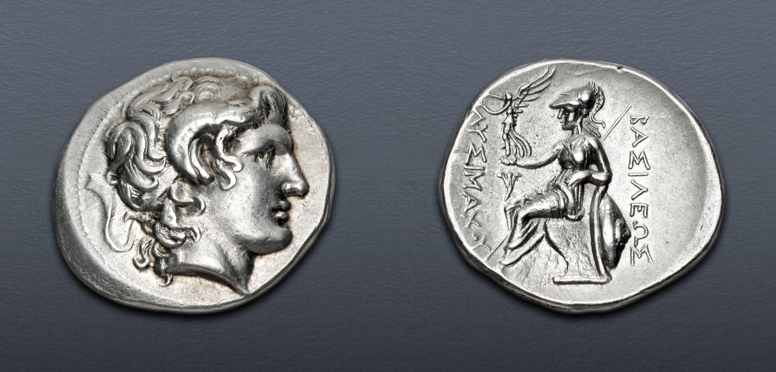 KINGS of THRACE, Macedonian. Lysimachos. 305-281 BC. AR Tetradrachm (28.5mm, 16.88 g, 1h ...