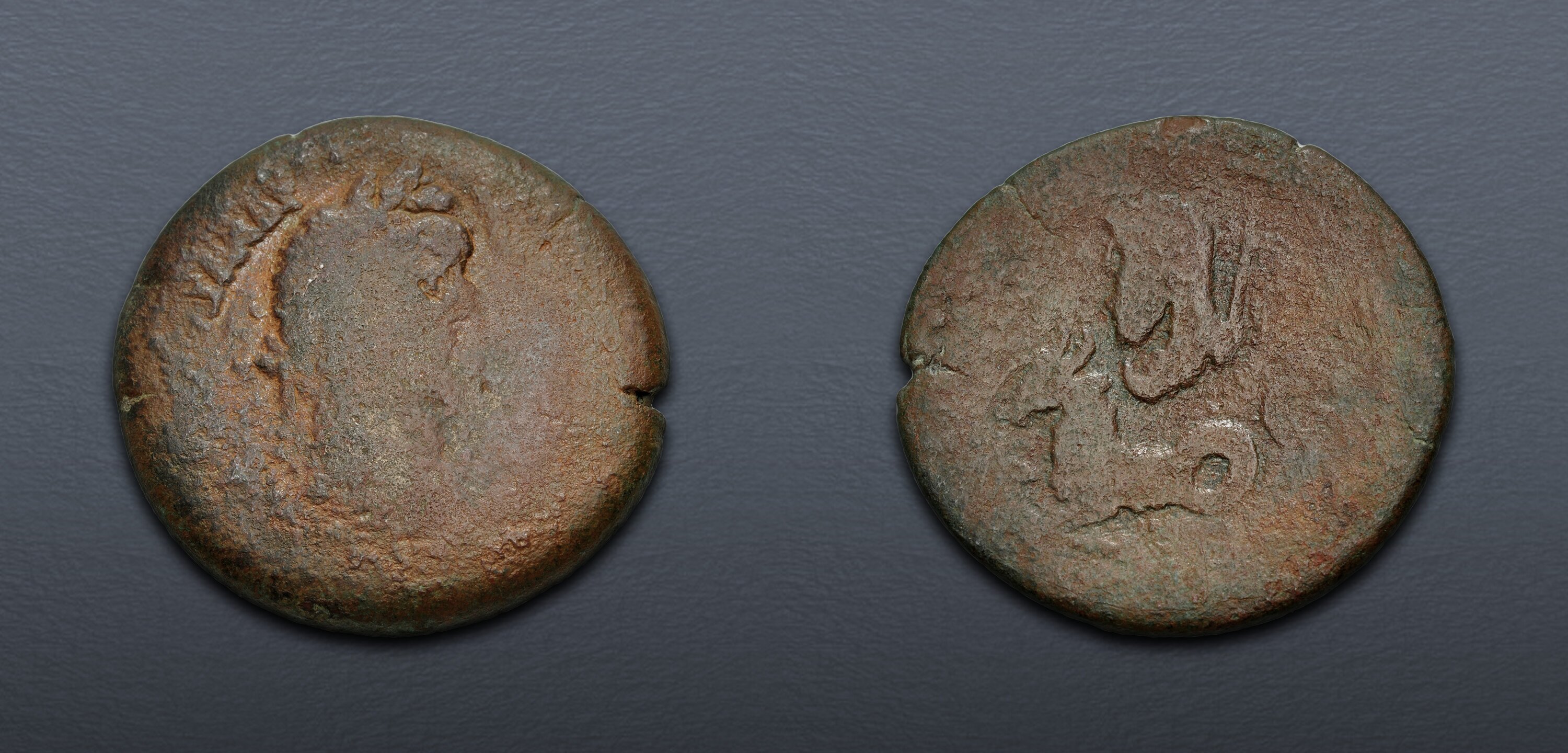 EGYPT, Alexandria. Antoninus Pius. AD 138-161. Æ Drachm (34mm, 17.47 g ...