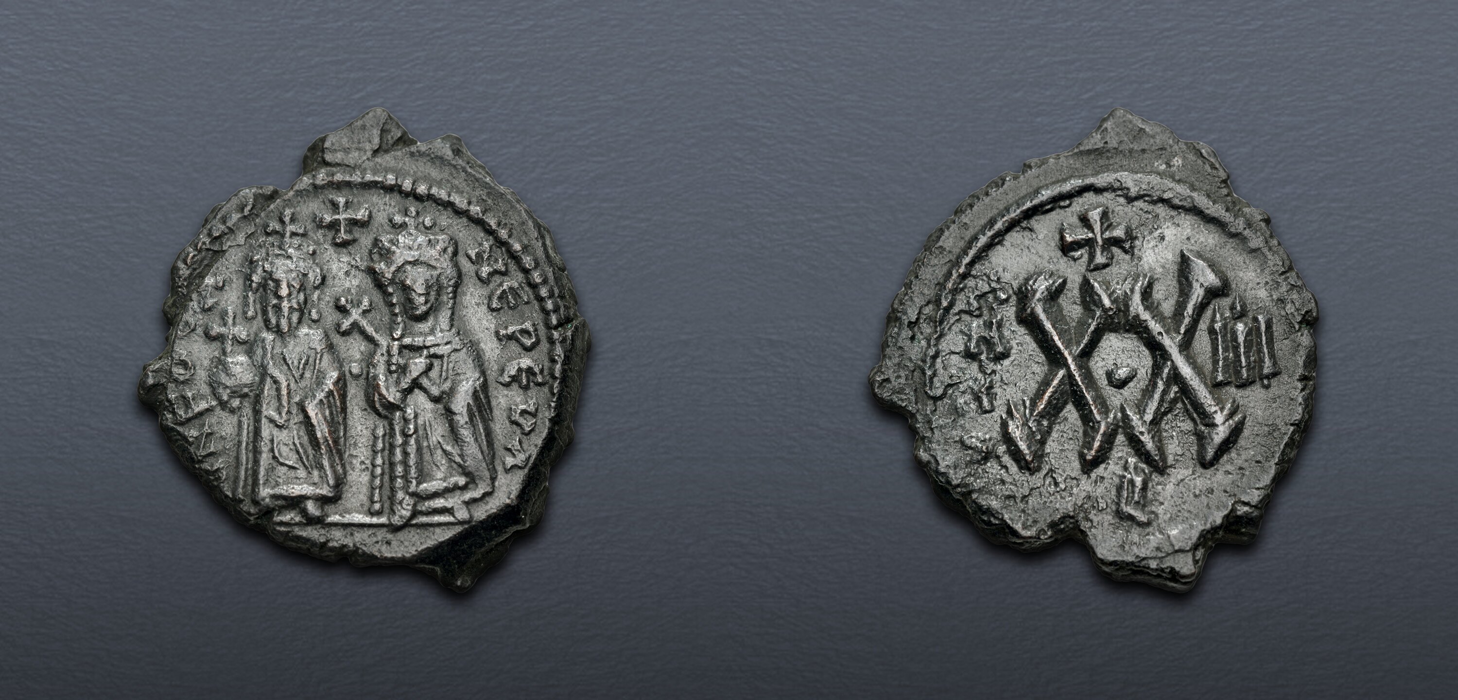 Phocas. 602-610. Æ Half Follis (20mm, 2.08 g, 6h). Theoupolis (Antioch ...