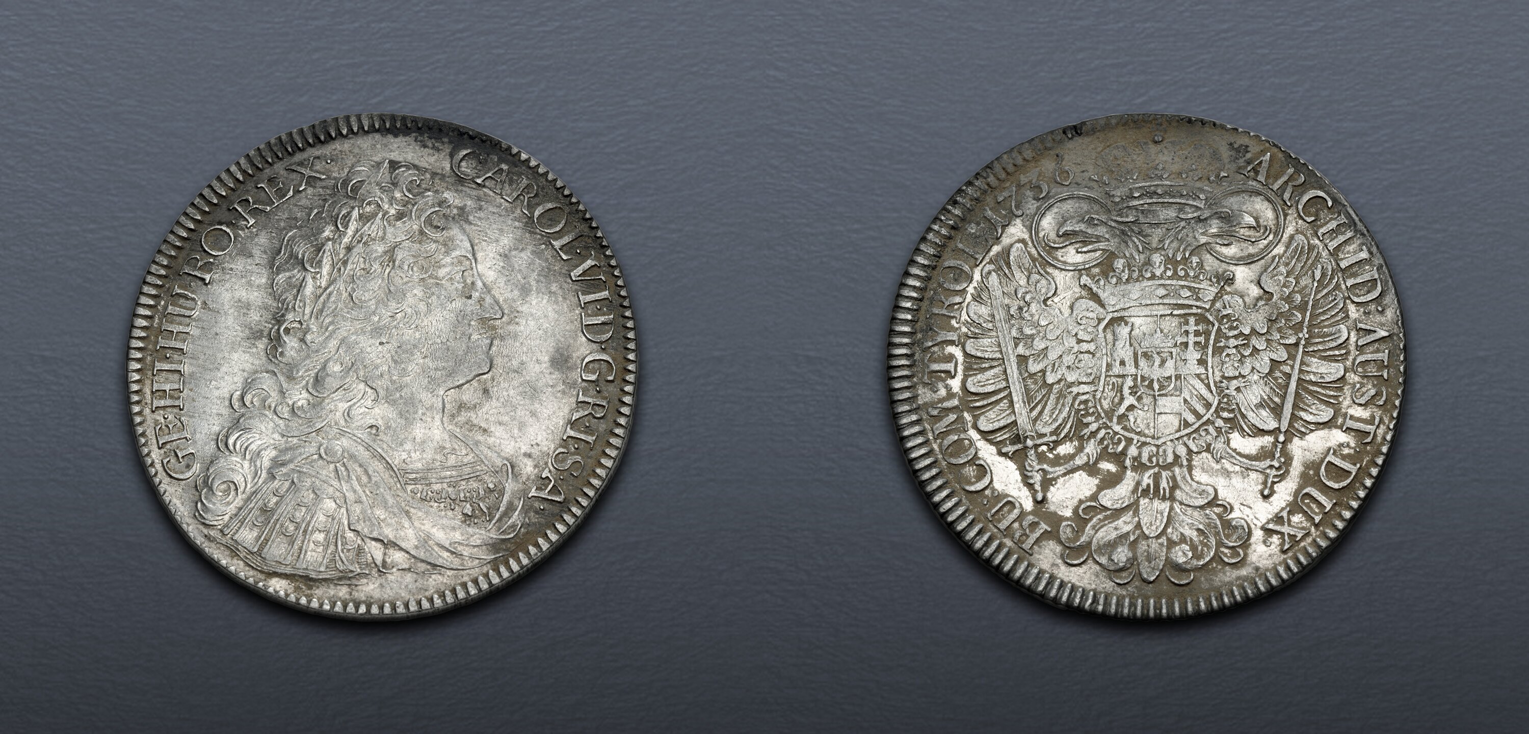 AUSTRIA, Holy Roman Empire. Karl VI. Emperor, 1711-1740. AR Taler (41mm ...