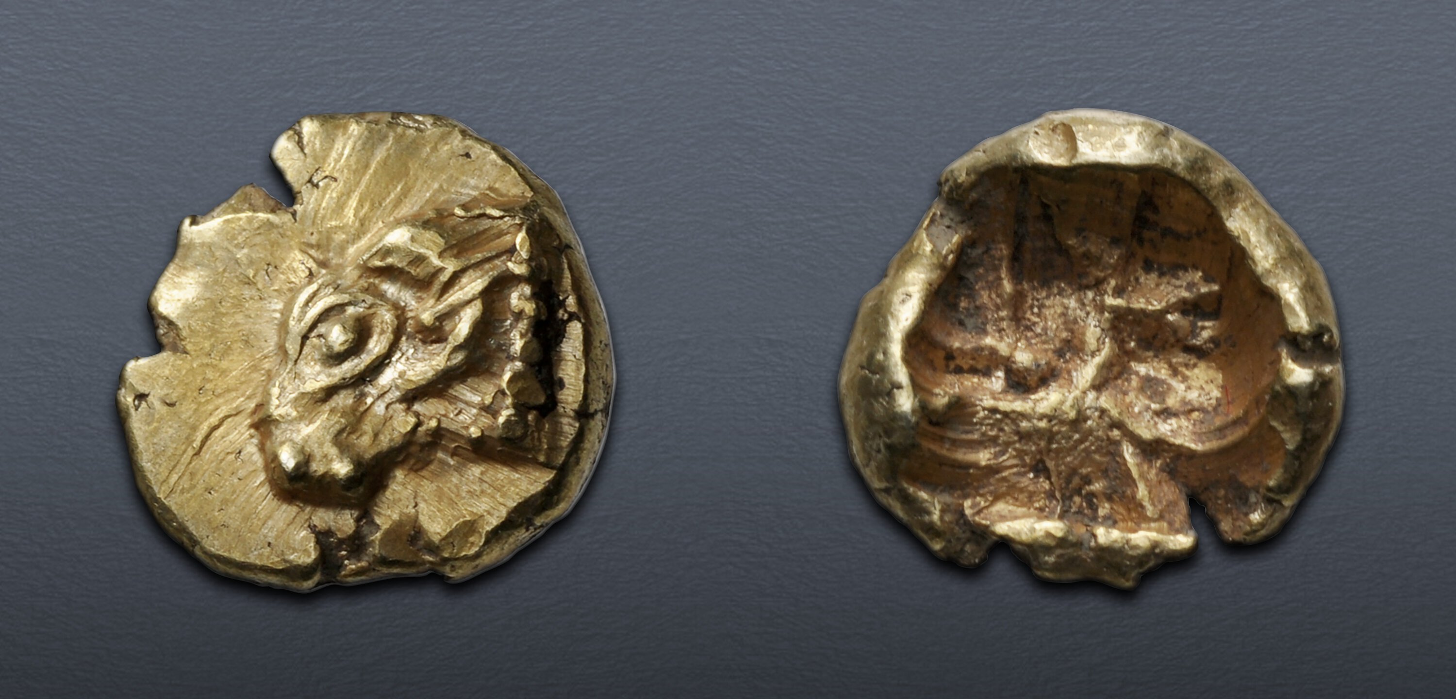 IONIA, Uncertain. Circa 600-550 BC. EL Myshemihekte – Twenty-fourth ...