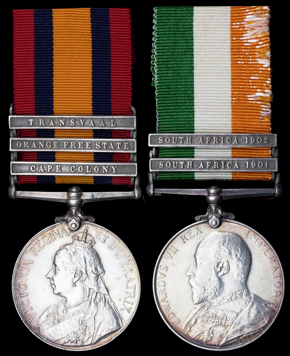 Pair: Gunner G. Sutherland Cape Garrison Artillery Queen's South Africa ...