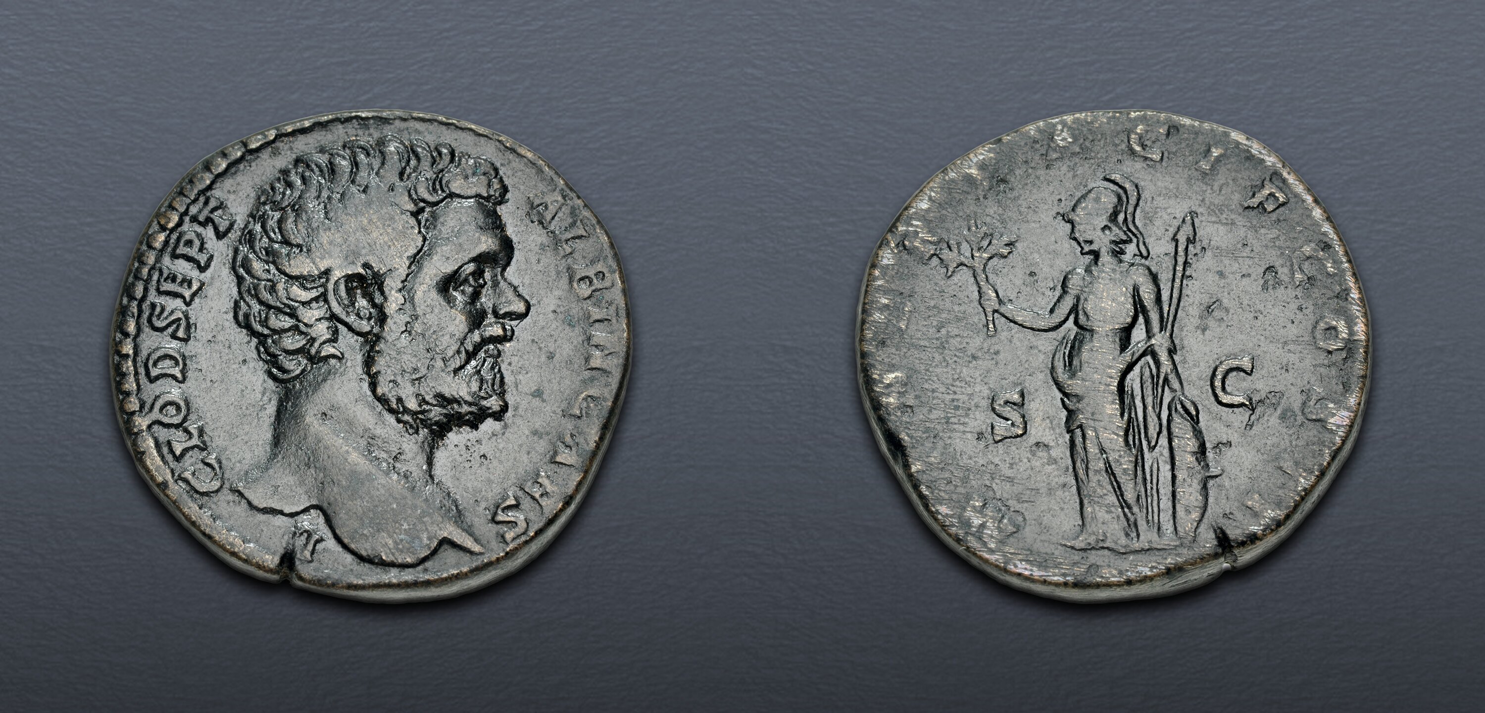 Clodius Albinus. As Caesar, AD 193-195. Æ Sestertius (30mm, 24.81 g, 12h). Rome mint. Struck AD ...