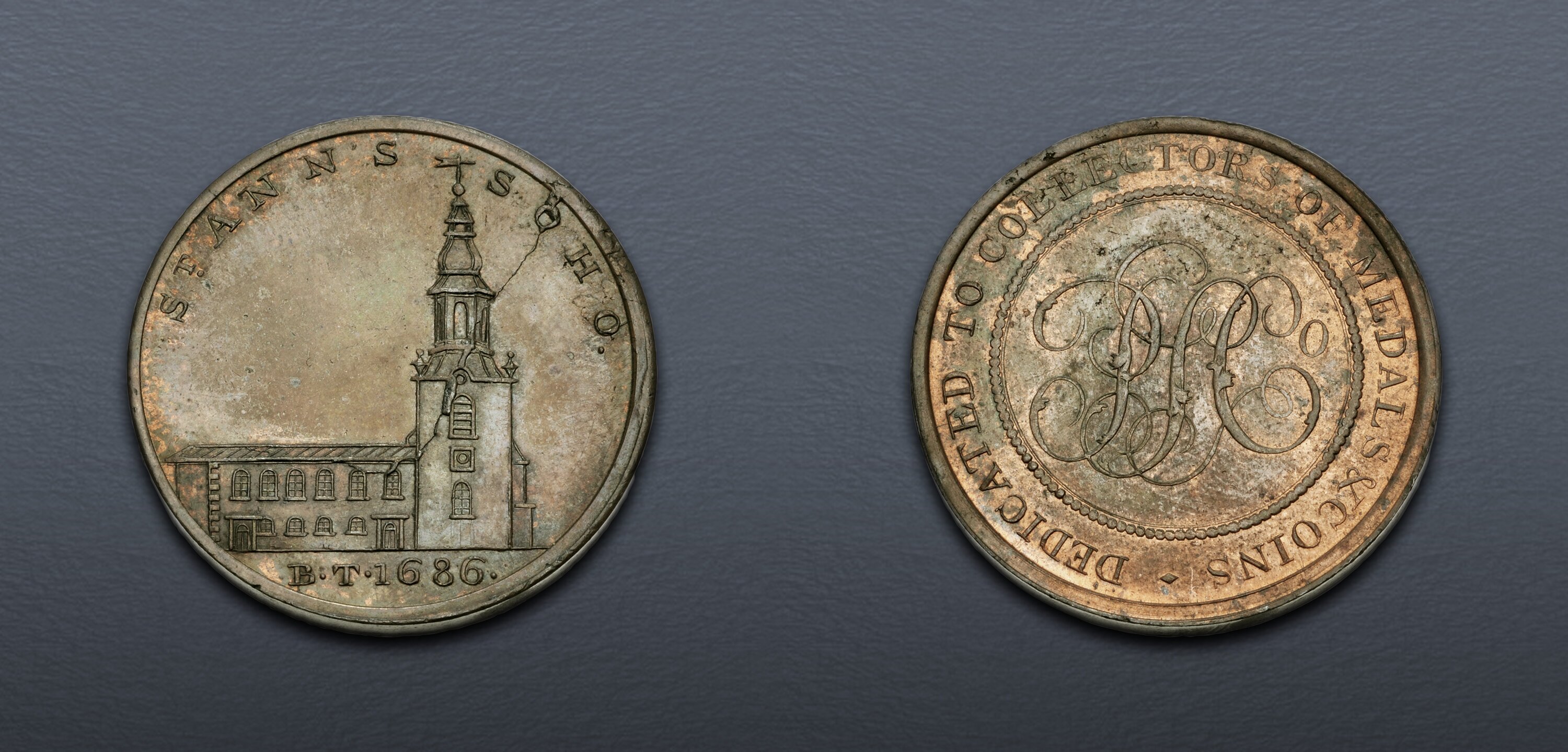 CONDER TOKENS, Middlesex. Spence’s. CU Halfpenny Token (28mm, 13.90 g ...