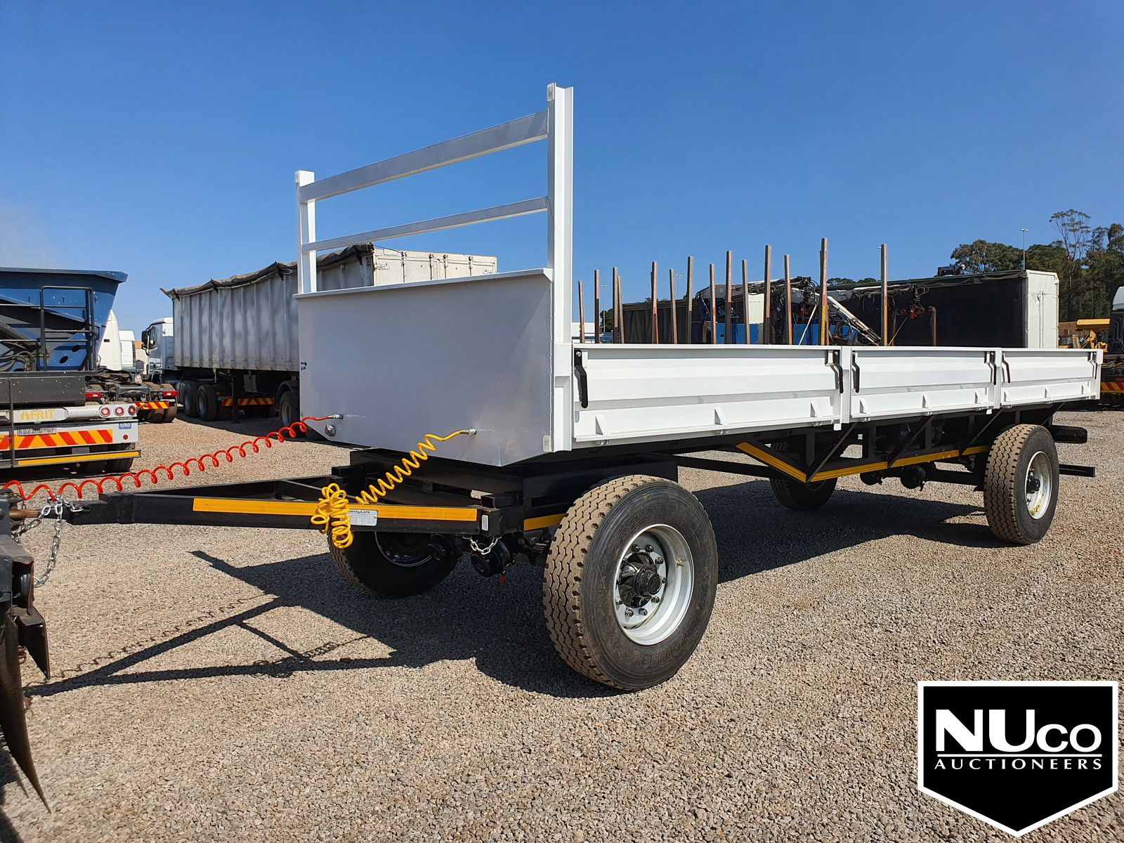 2022 DROPSIDE 10TON DRAWBAR TRAILER WITH AIR BRAKES | NUco Auctioneers