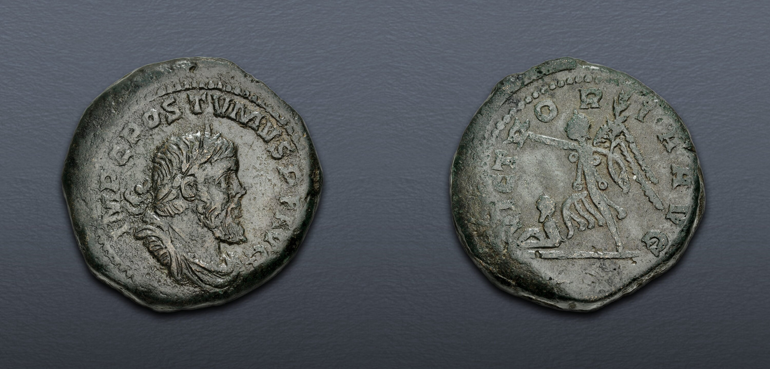 Postumus. Romano-Gallic Emperor, AD 260-269. Æ Sestertius (32mm, 28.01 ...