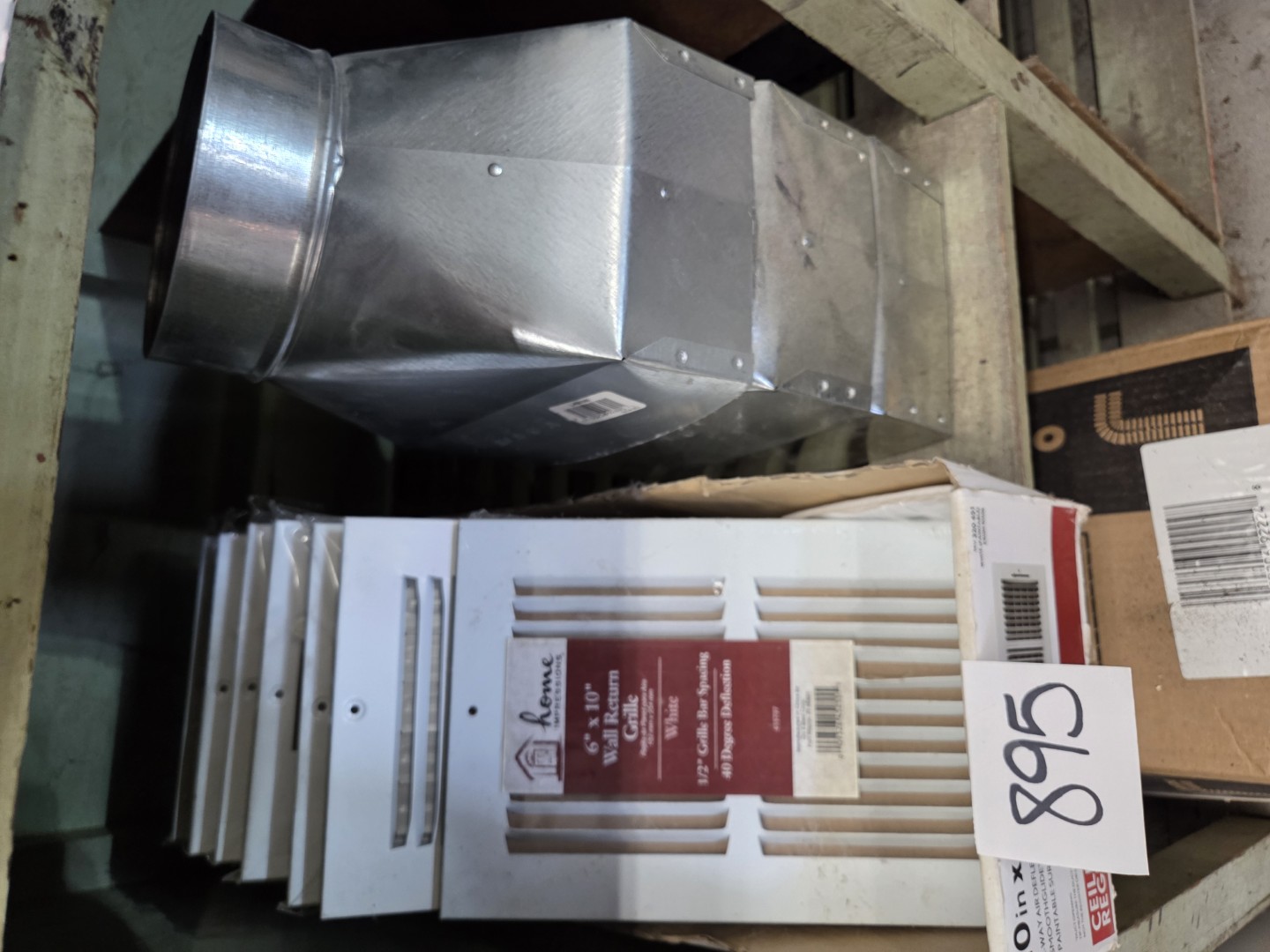 7 New Wall Return Grills and Duct Insert | Midwest Auctions, LLC