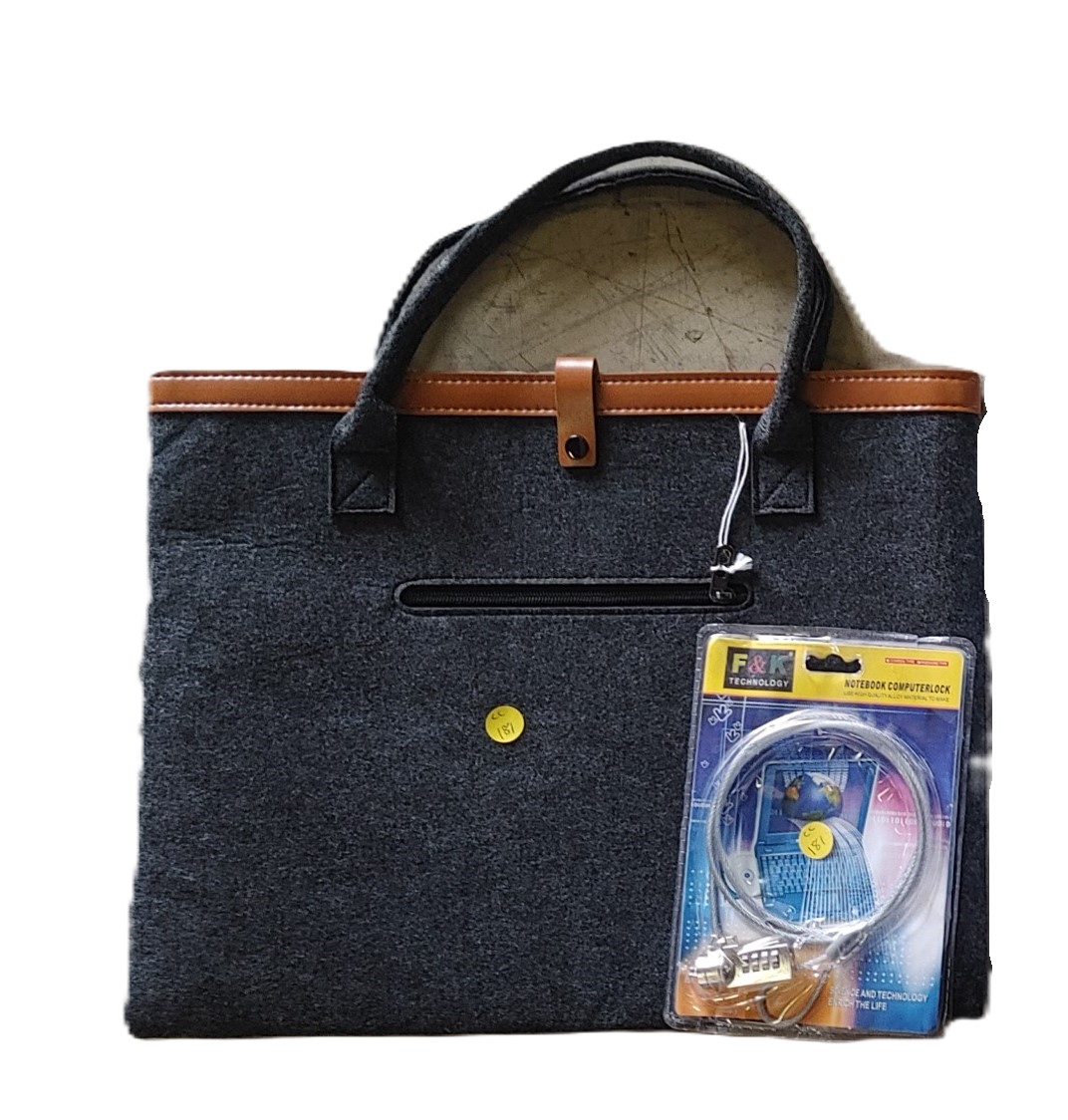 Laptop Bag 15Inch & Pingcool number Lock | Aucor