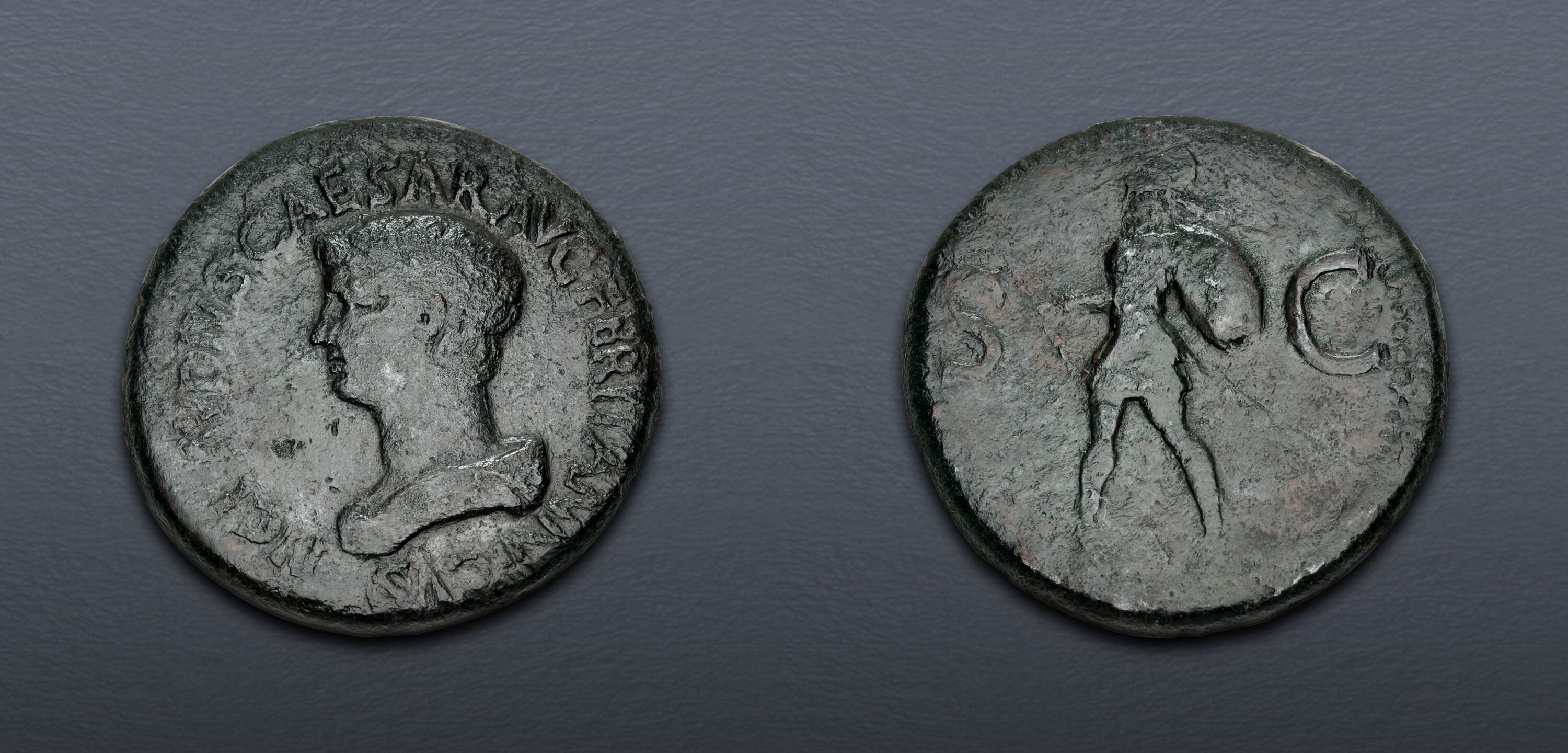 Britannicus. AD 41-55. Æ Sestertius (34mm, 26.07 g, 6h). Uncertain ...