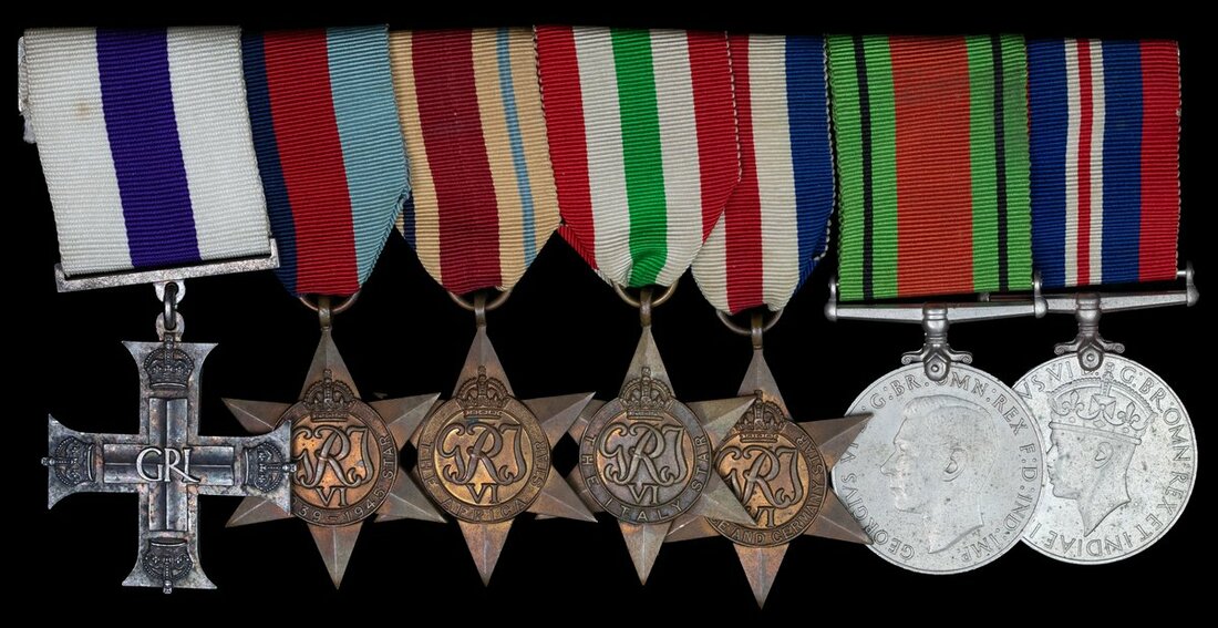 A 1944 M.C. group of seven attributed to Lieutenant J. G. Brice, King's ...