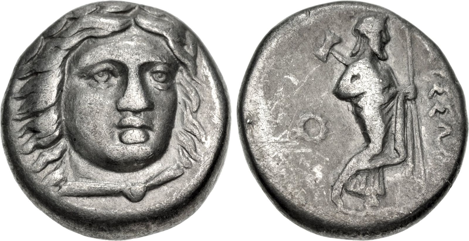 SATRAPS of CARIA. Maussolos. Circa 377/6-353/2 BC. AR Drachm (13.5mm, 3 ...