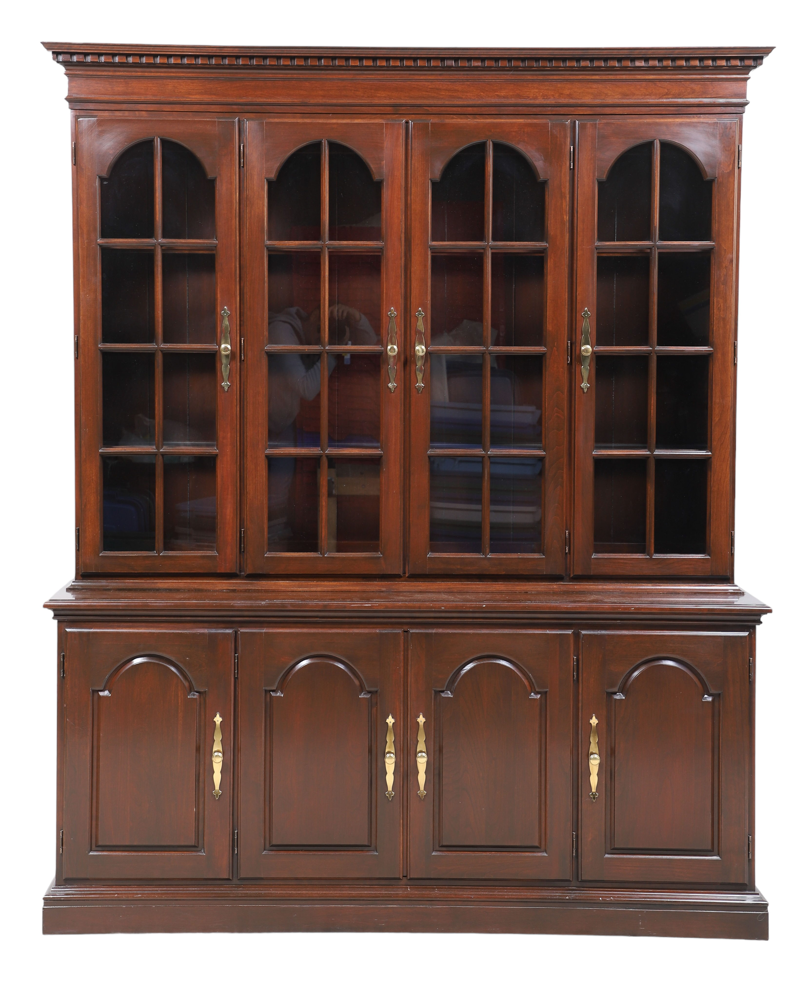 Harden cherry 2 pc china cabinet Bunch Auctions
