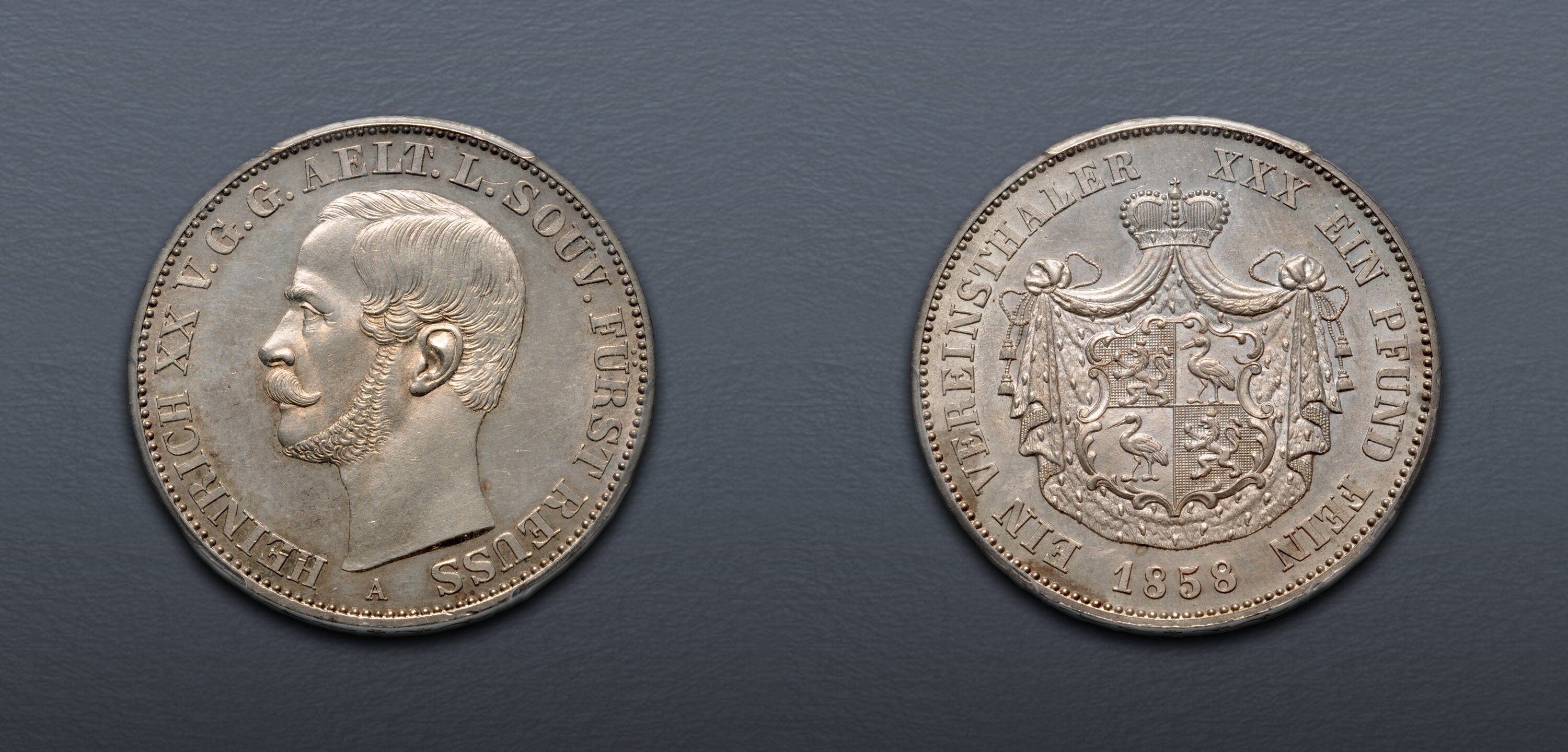 GERMANY, Reuss-Greiz (Principality [Elder line]). Heinrich XX. 1836 ...