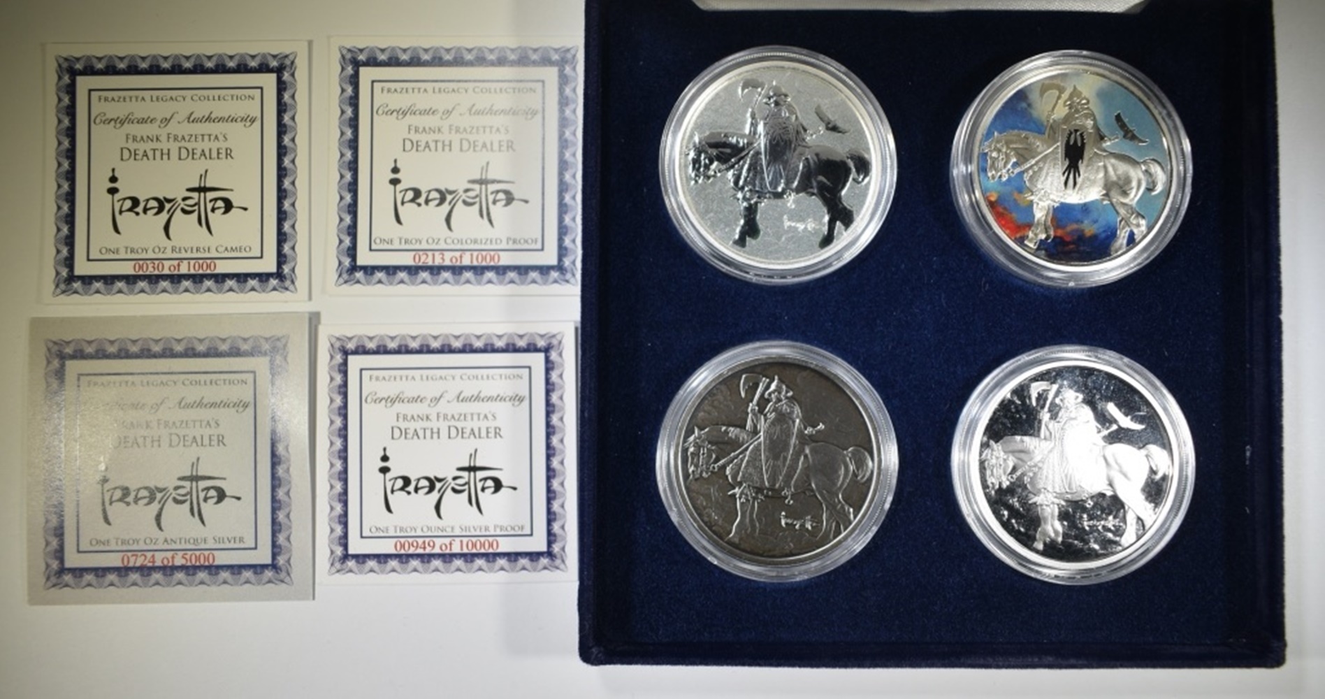 FRANK FRAZETTA'S DEATH DEALER 4-COIN SET | Barnebys