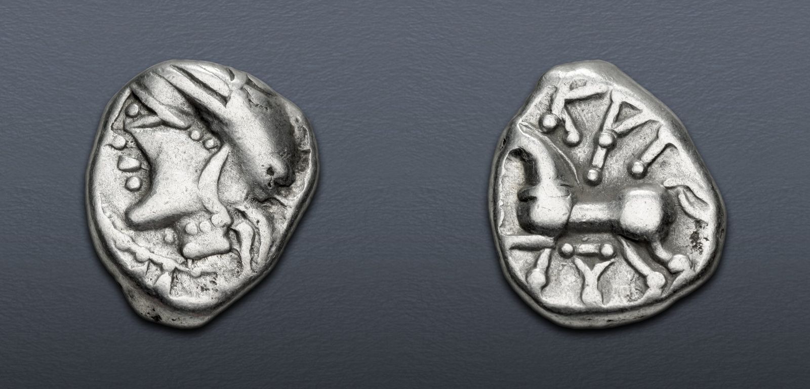 GAUL, Central. Aedui. Late 2nd – early 1st centuries BC. AR Quinarius ...