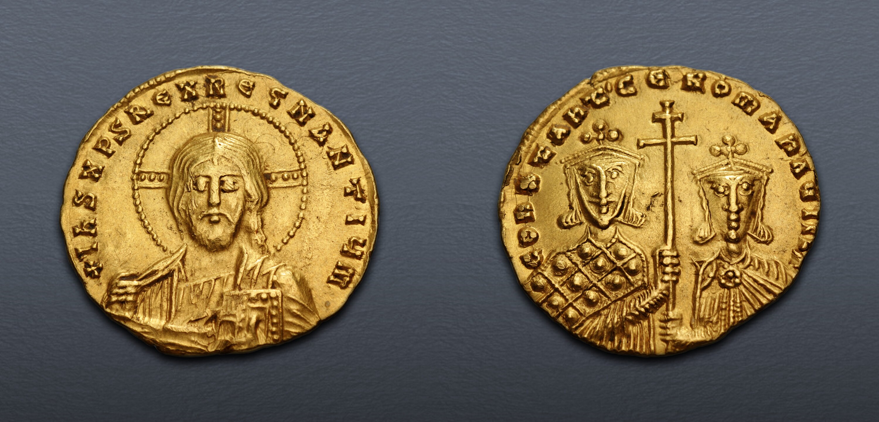 Constantine VII Porphyrogenitus, with Romanus II. 913-959. AV Solidus ...