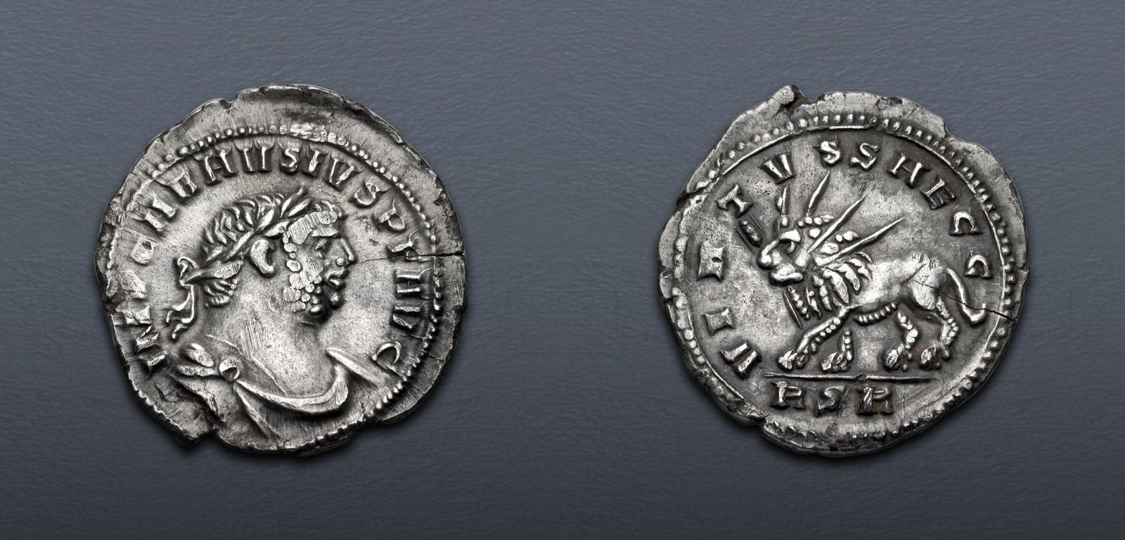 Carausius. Romano-British Emperor, AD 286-293. AR Denarius (19.5mm, 3. ...