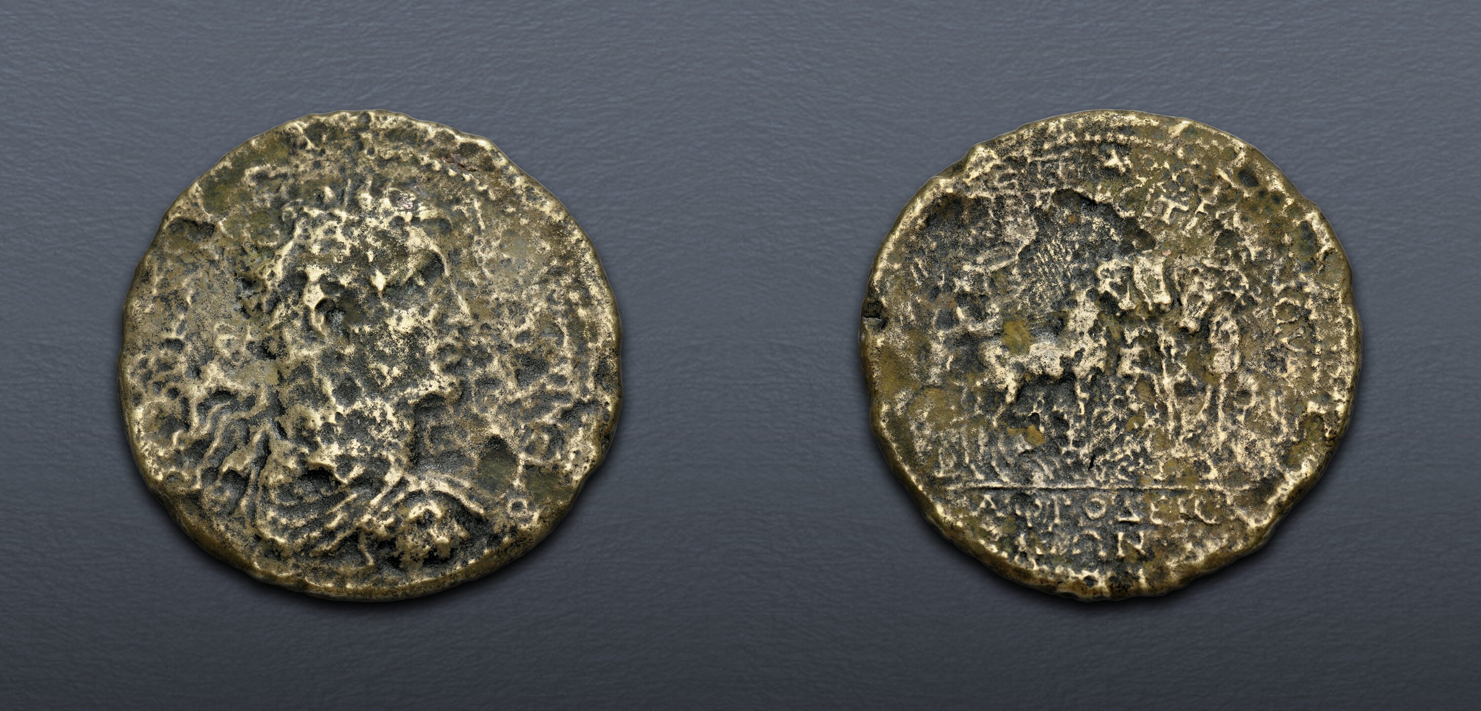CARIA, Aphrodisias. Caracalla. AD 198-217. Æ Triassarion (36mm, 18.93 g ...