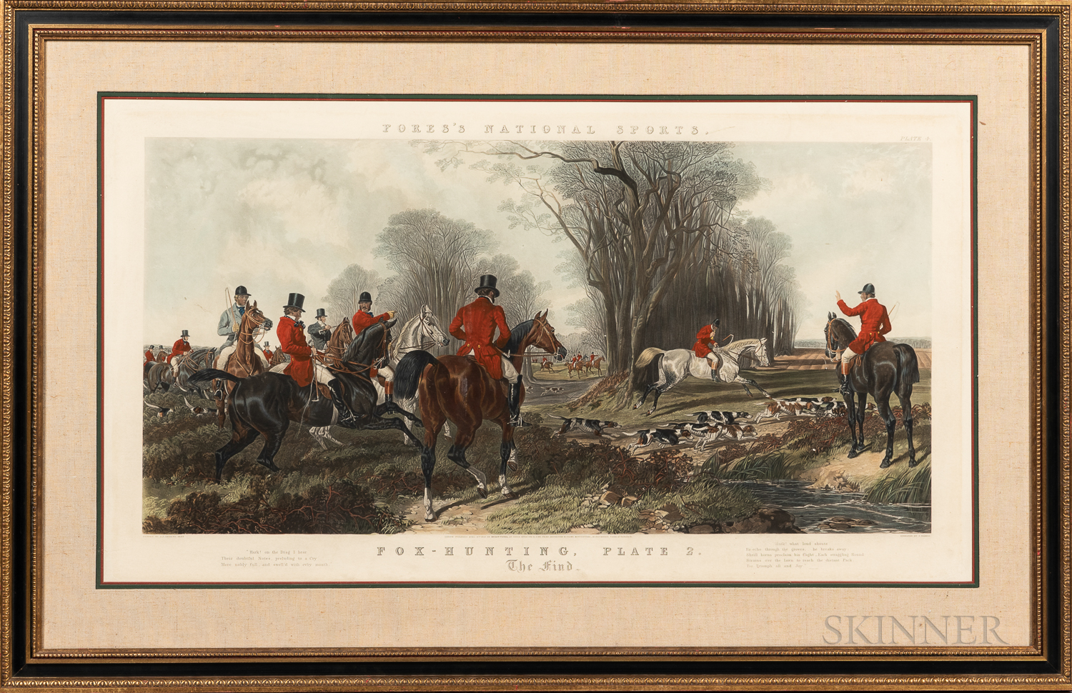 Fore's National Sports Fox-Hunting, Plate 2: The Find | Barnebys