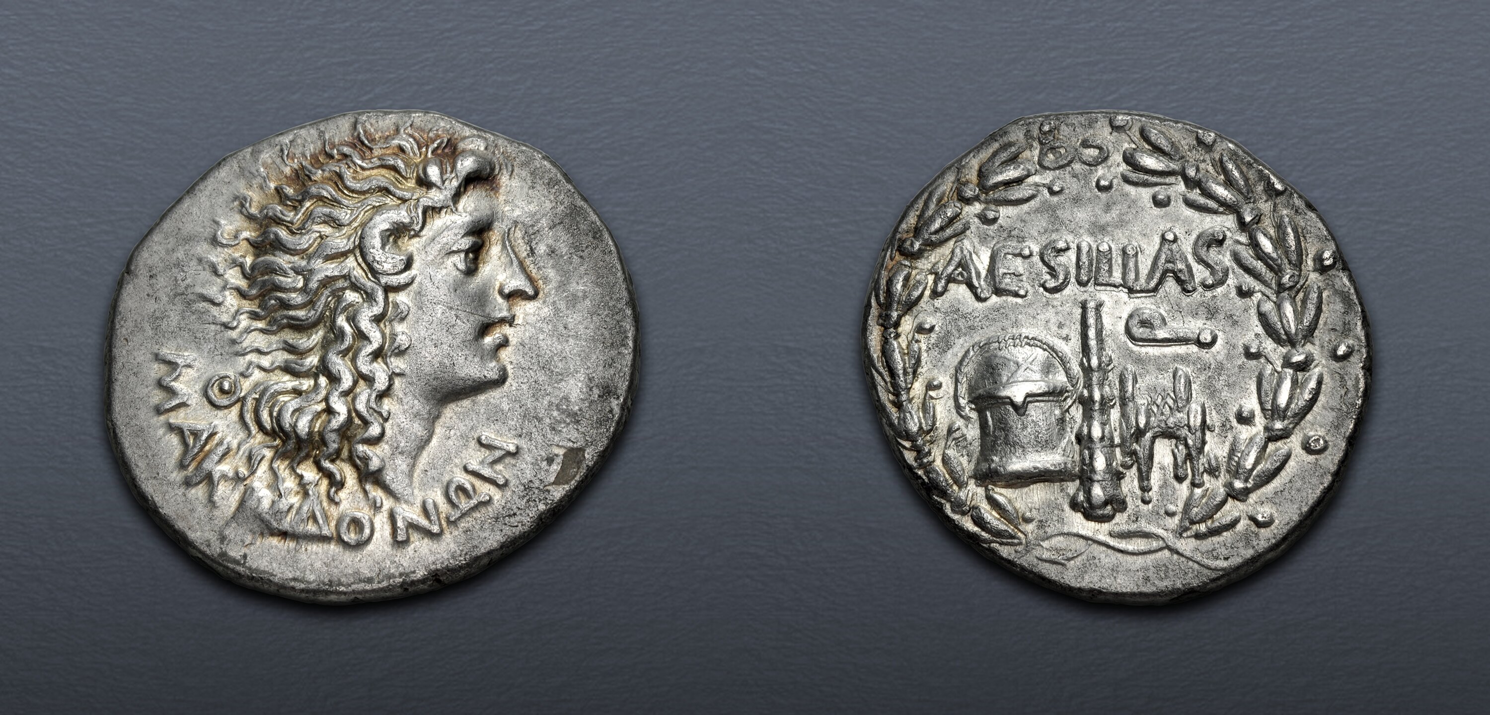 MACEDON, Roman Republican period. Aesillas. Quaestor, circa 95-70 BC ...