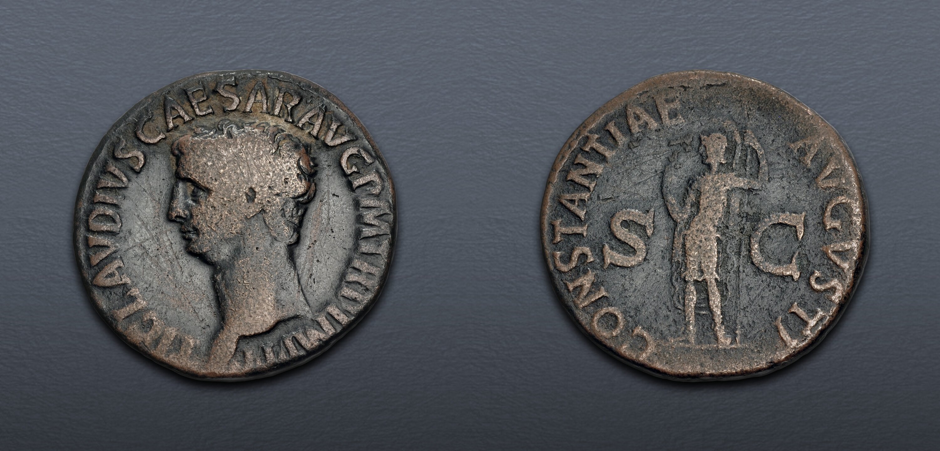 Claudius. AD 41-54. Æ As (29mm, 10.86 g, 6h). Rome mint. Struck AD 42 ...