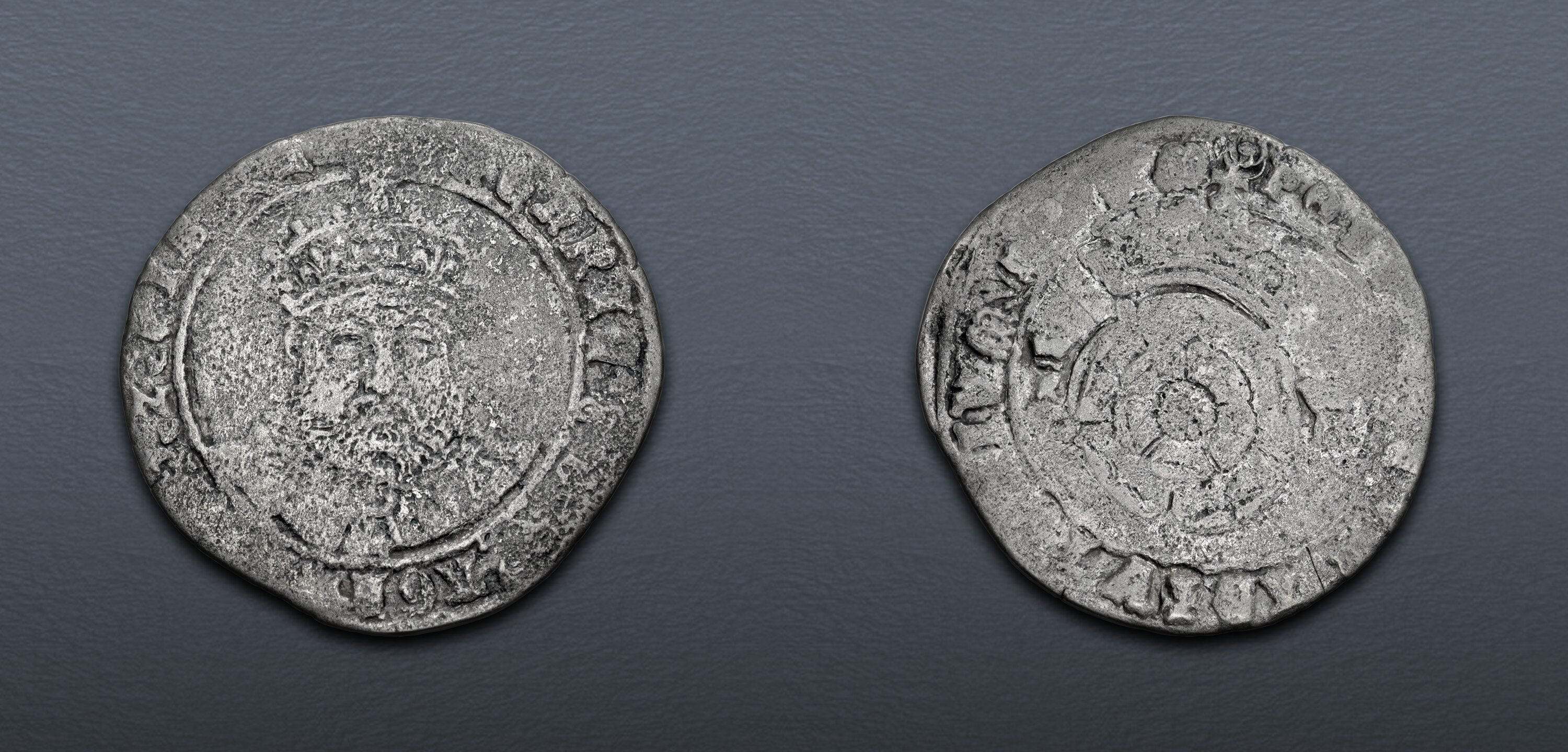 TUDOR. Henry VIII. 1509-1547. AR Testoon (31mm, 6.27 g, 10h). Third ...