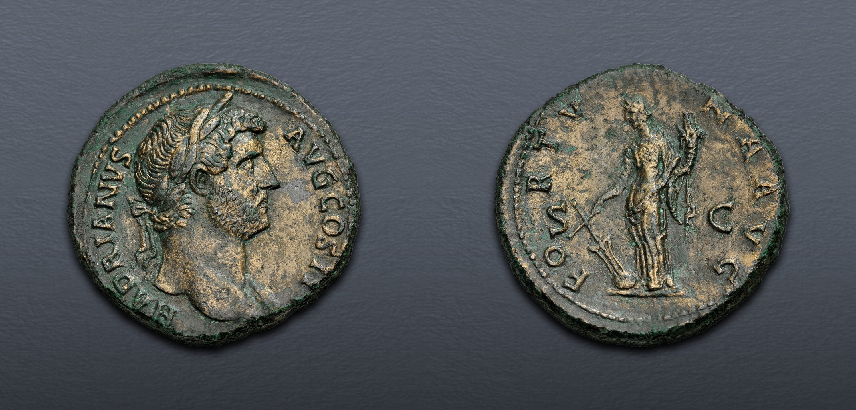 Hadrian. AD 117-138. Æ Sestertius (32.5mm, 26.03 g, 6h). Rome mint ...