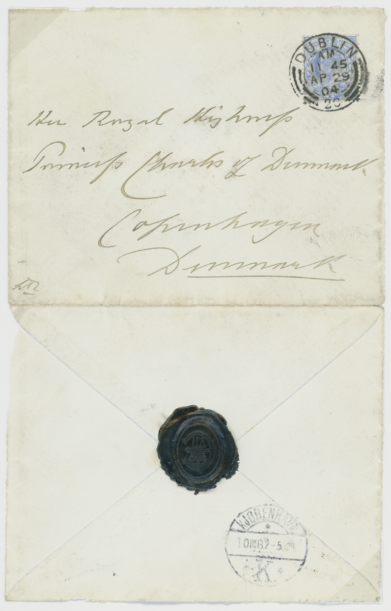 Great Britain Royalty King Edward VII 1904 Postally used envelope ...