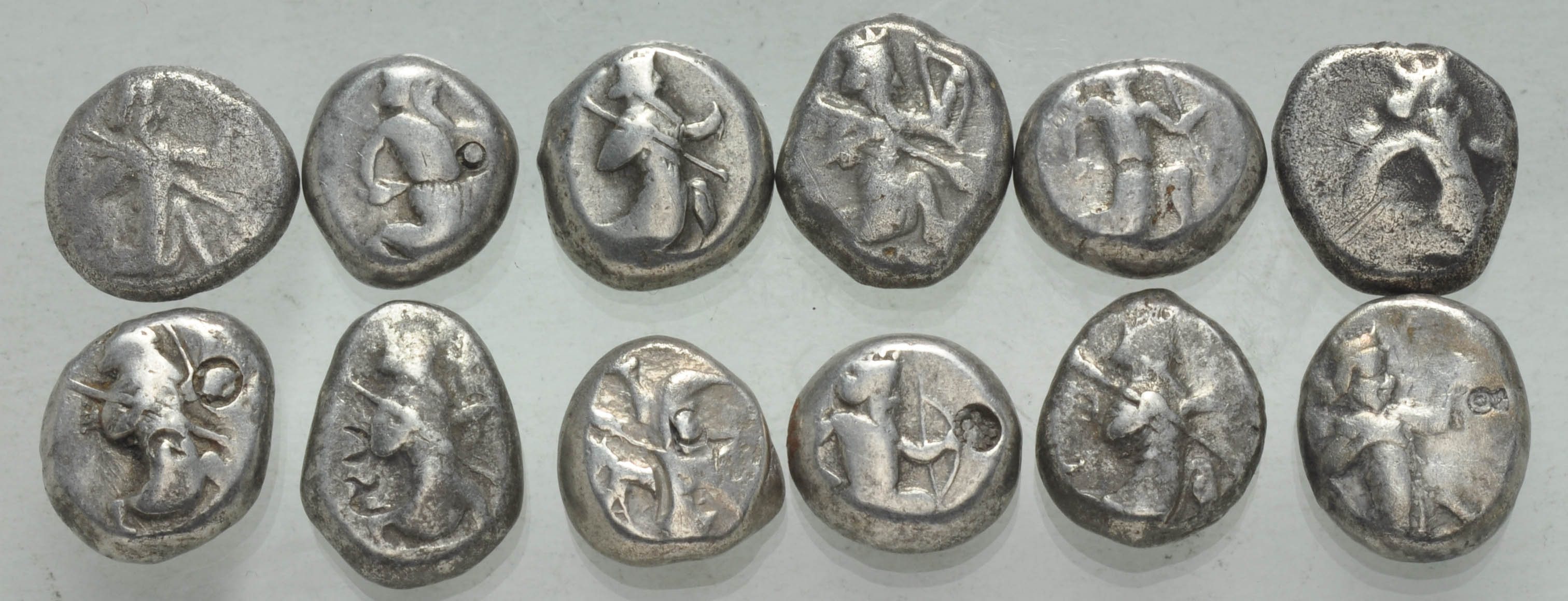 GREEK. Levant & the Near East. Lot of twelve (12) Persian AR sigloi ...