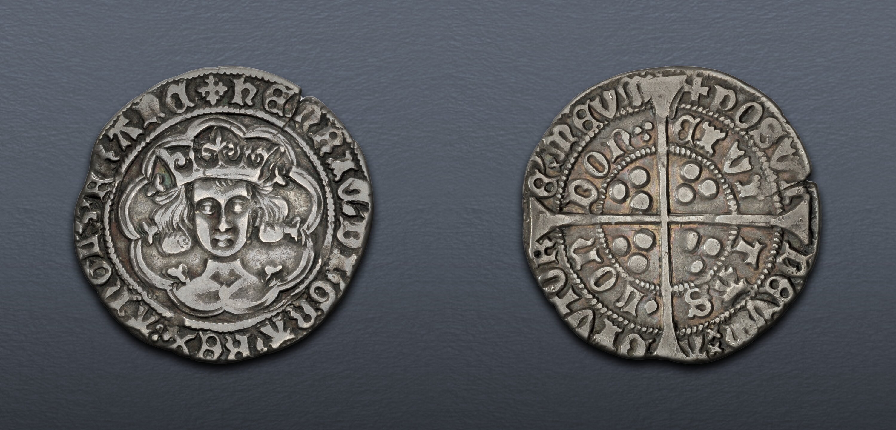 LANCASTER. Henry VI. First reign, 1422-1461. AR Groat (27mm, 3.48 g, 8h ...