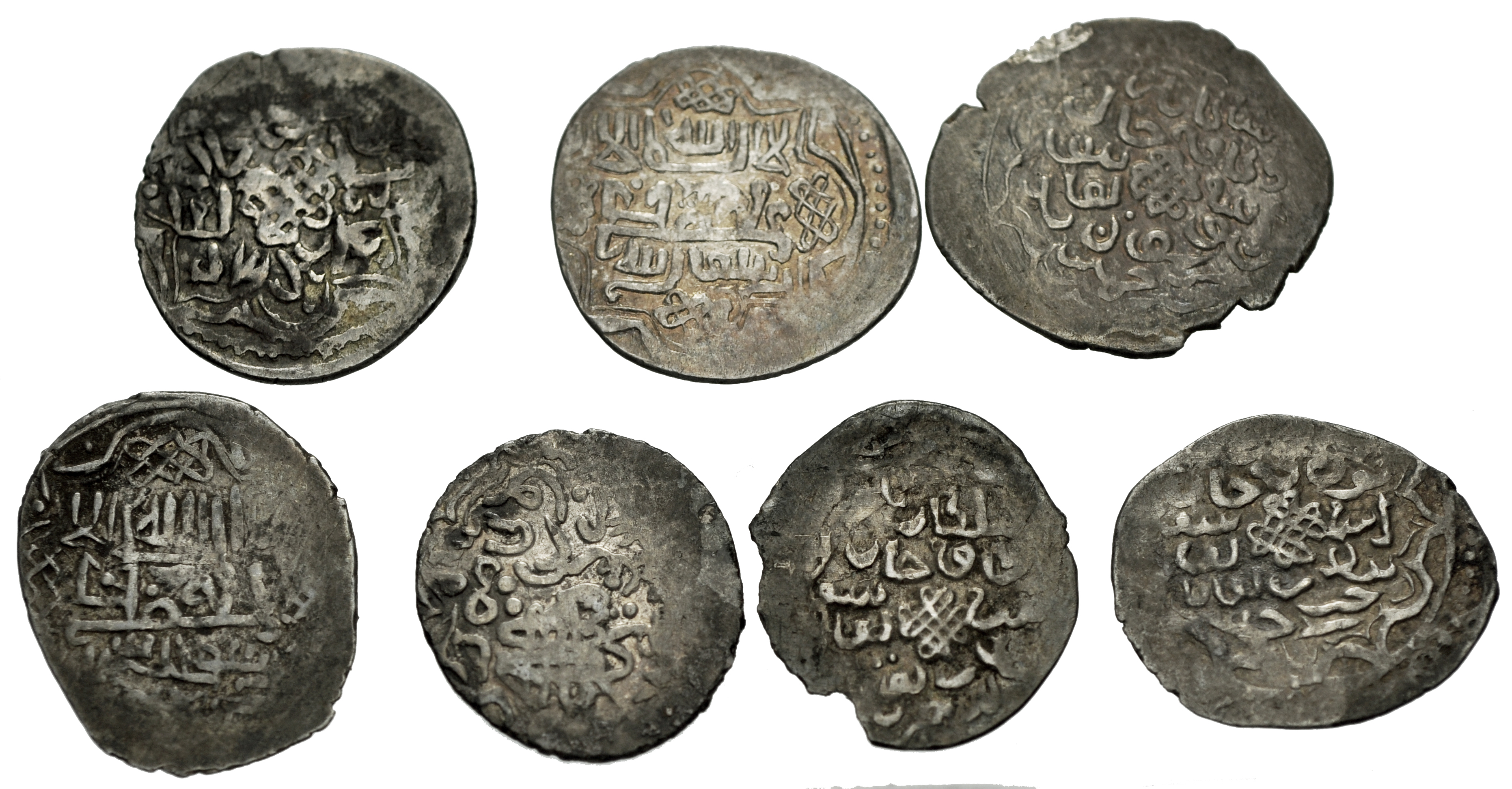 ISLAMIC. QARA QOYUNLU. Lot of seven (7) AR Akçes. | Classical ...