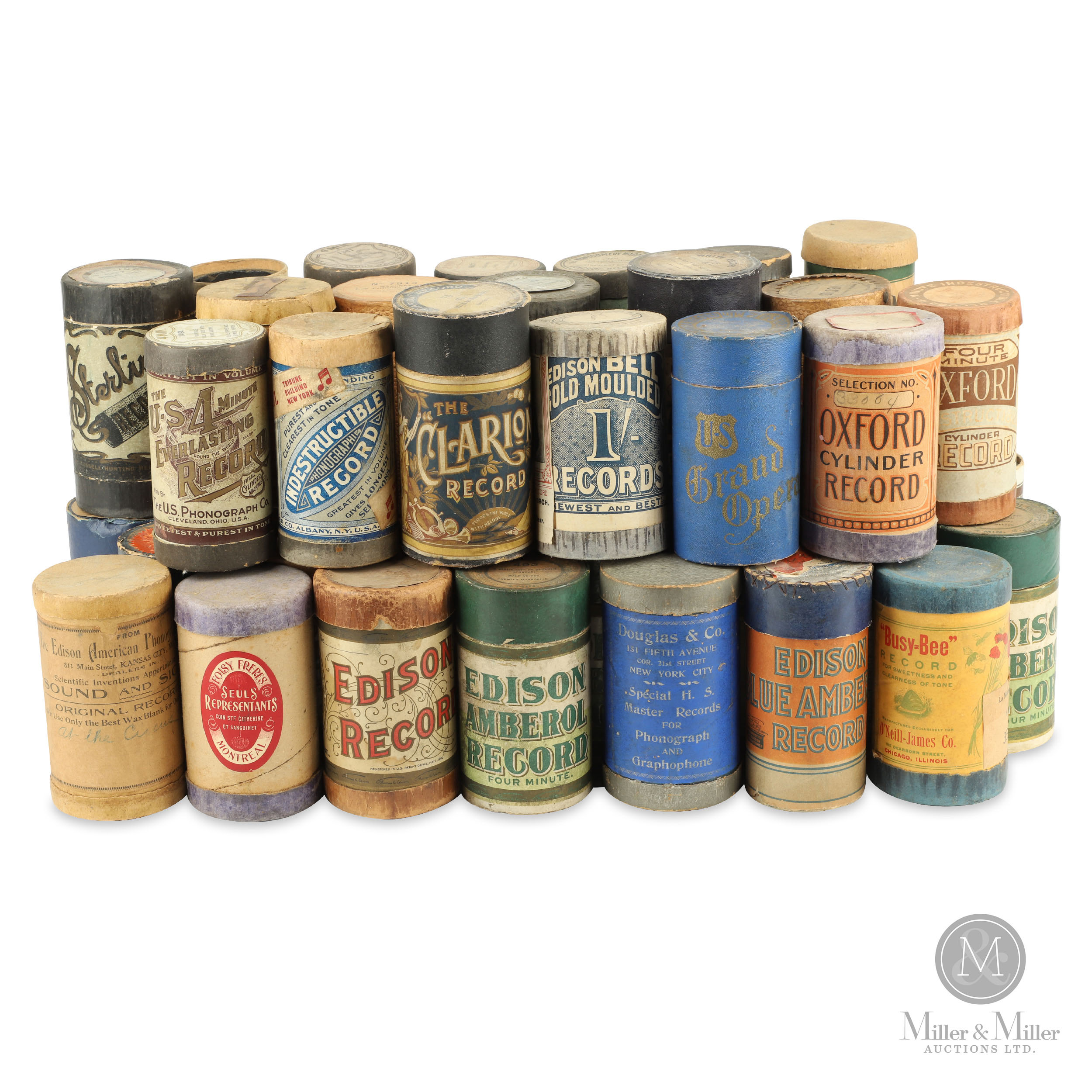 Cylinder Records and Boxes | Barnebys