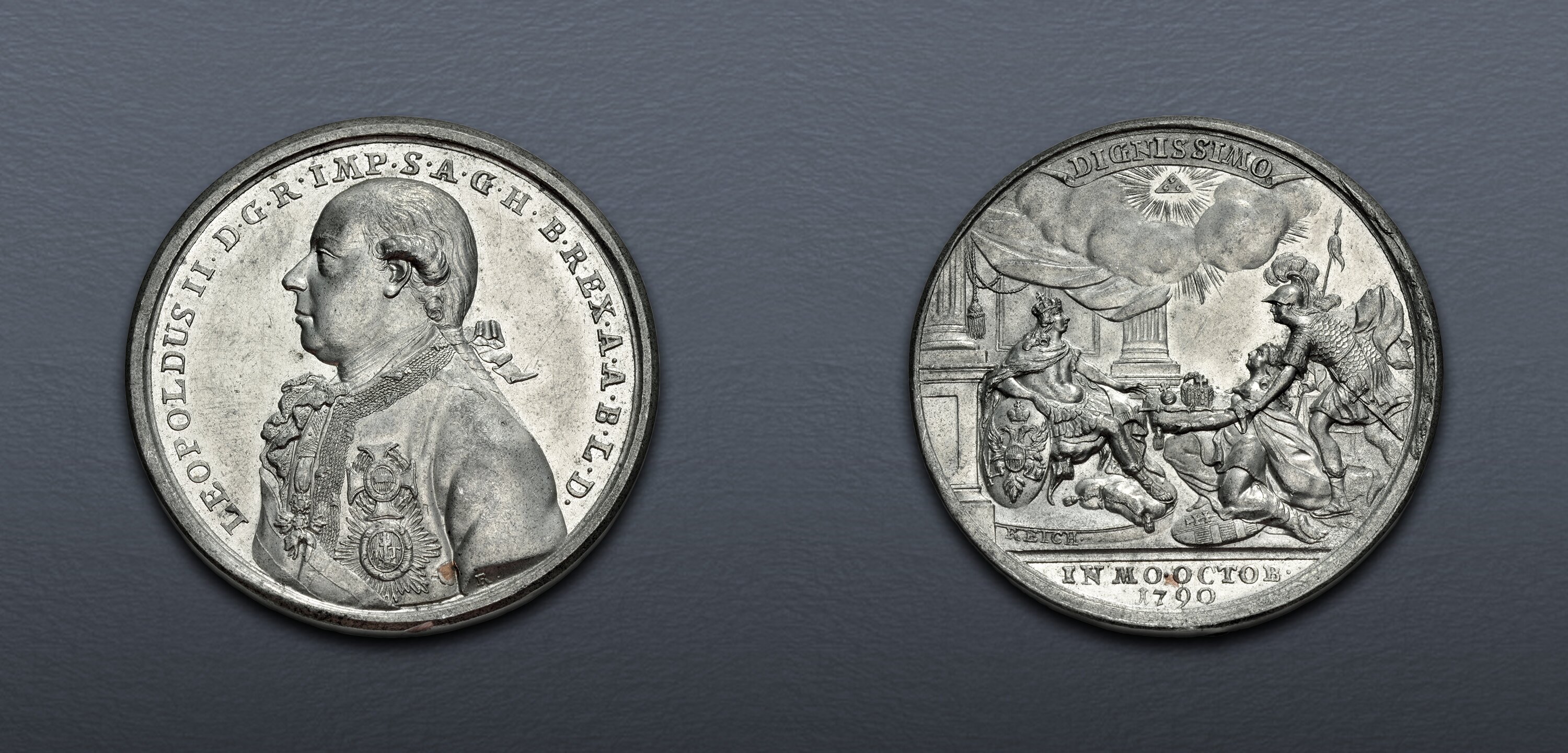AUSTRIA, Holy Roman Empire. Leopold II. Emperor, 1790-1792. WM Medal ...