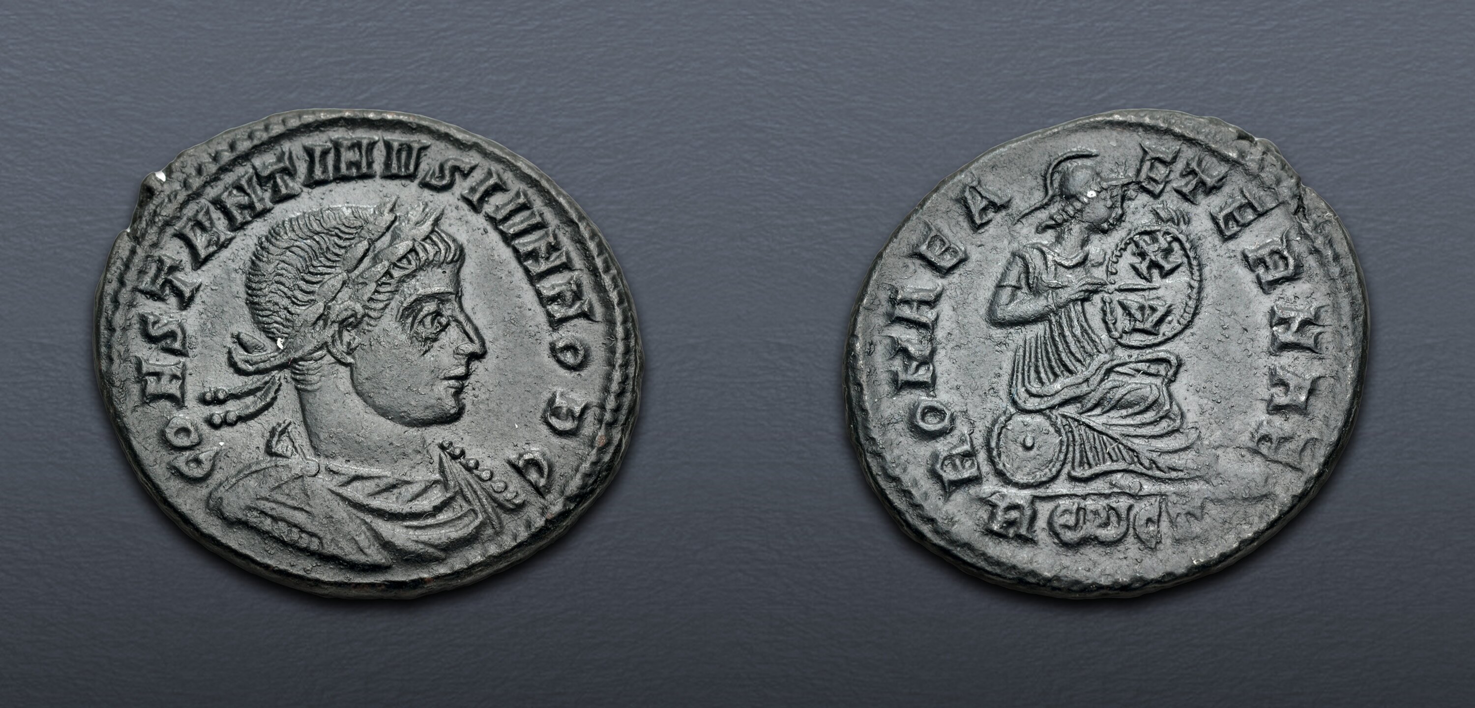 Constantine II. As Caesar, AD 316-337. Æ Follis (19mm, 3.18 g, 12h ...