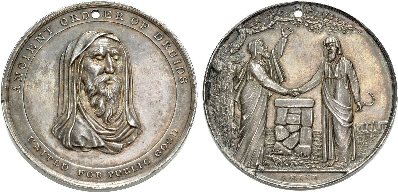 HANOVER. temp. George III. 1760-1820. AR Medal (54mm, 48.50 g, 12h ...