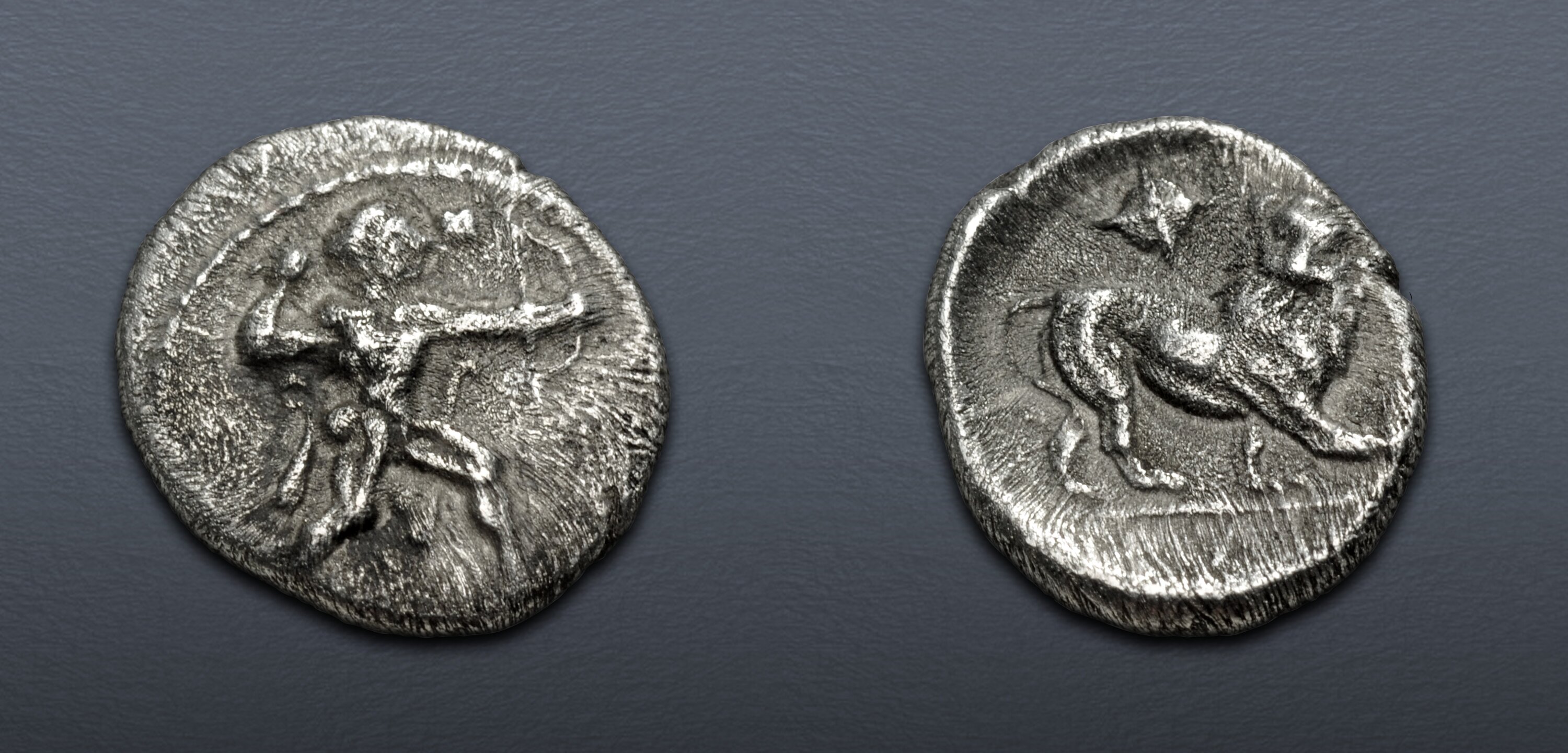 SAMARIA, “Middle Levantine” Series(?). Circa 375-333 BC. AR Obol (9.5mm ...