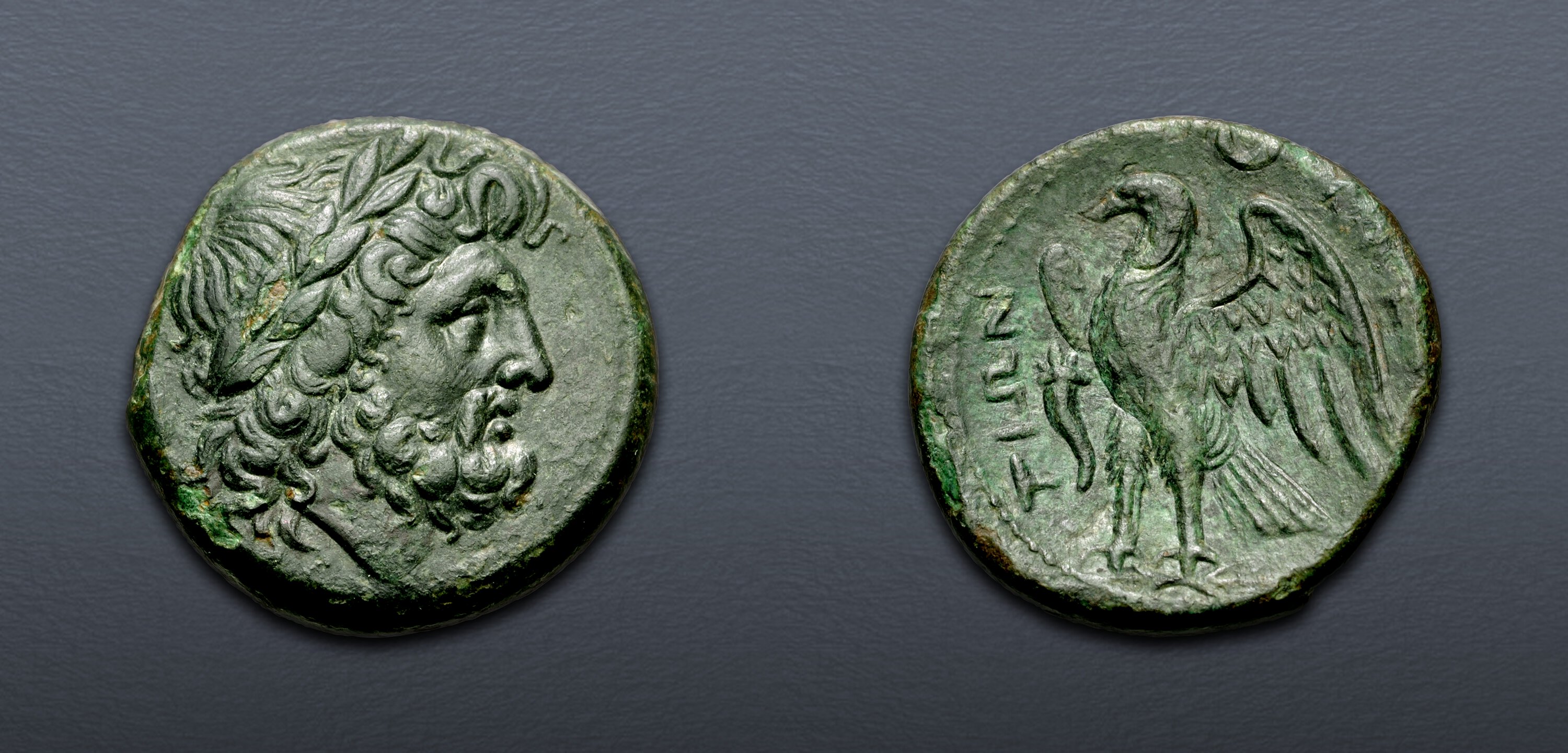 BRUTTIUM, The Brettii. Circa 214-211 BC. Æ Unit – Drachm (20mm, 6.87 g ...