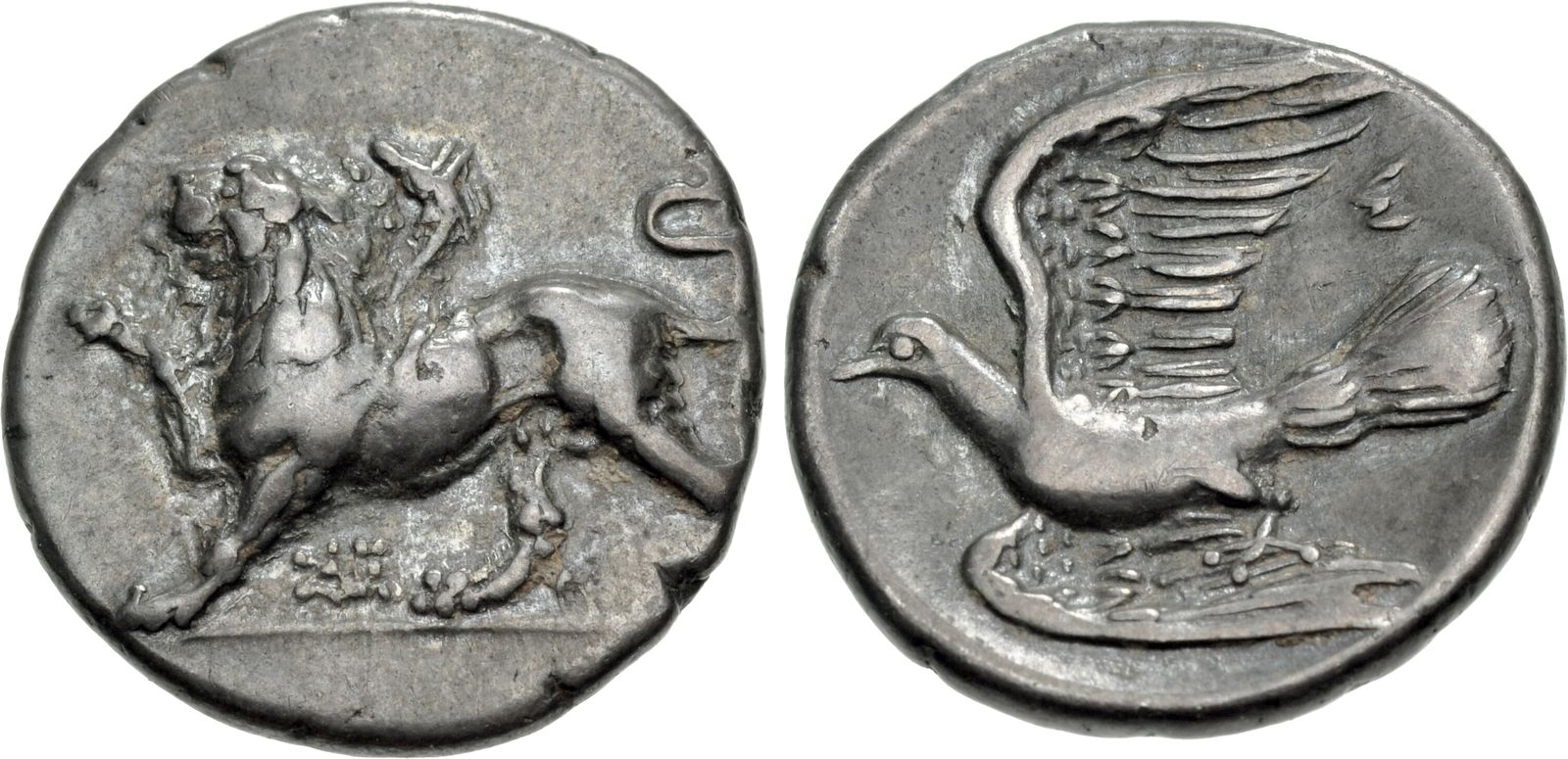 SIKYONIA, Sikyon. Circa 330/20-280 BC. AR Triobol – Hemidrachm (16mm, 2 ...