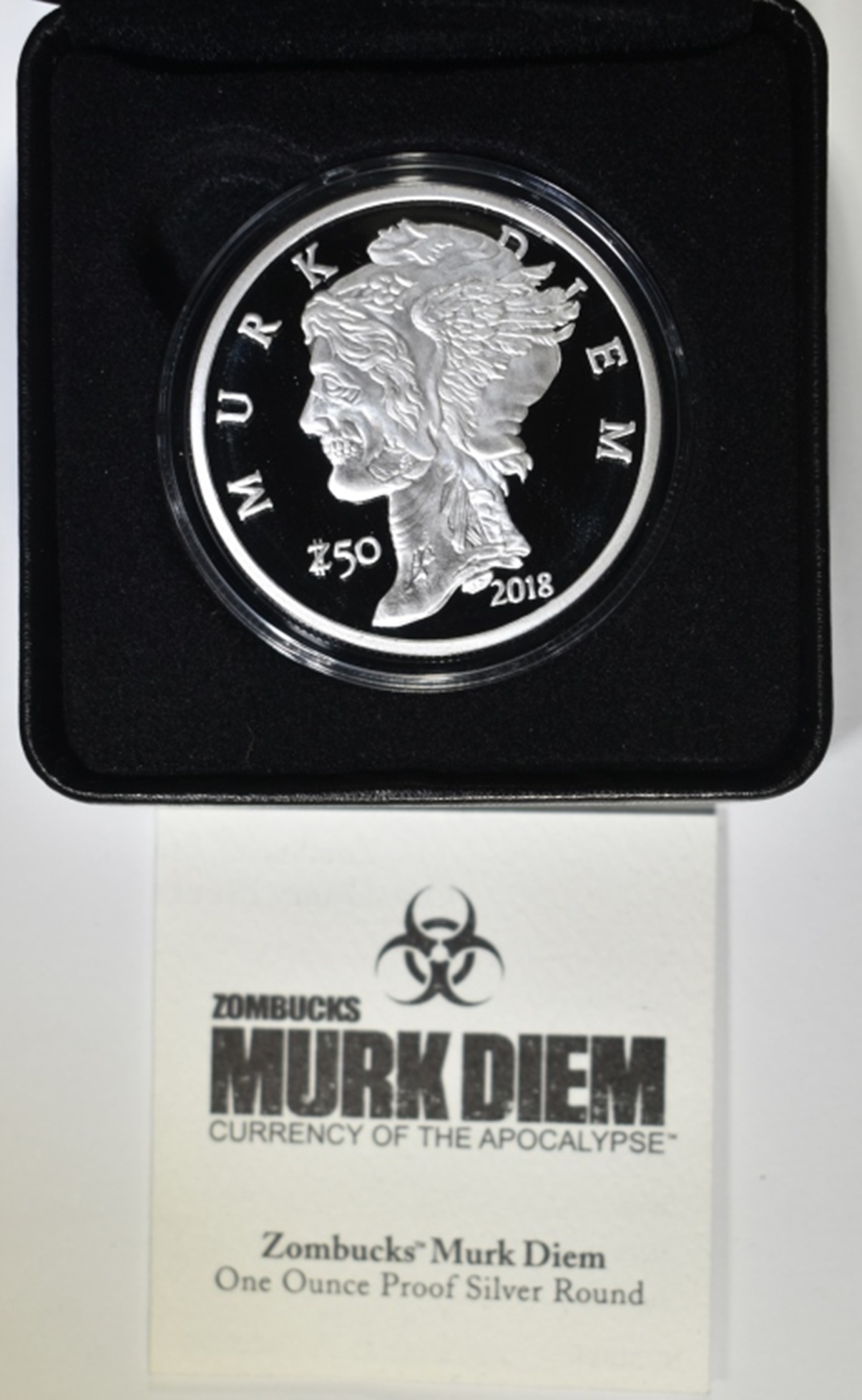 ZOMBUCKS 1 OZ SILVER CURRENCY OF THE APOCALYPSE | Barnebys