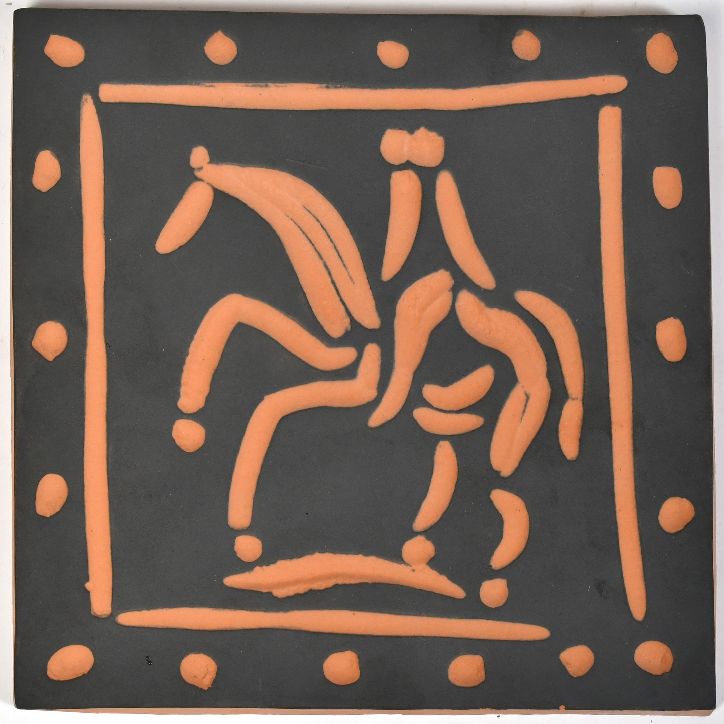 PABLO PICASSO TERRACOTTA TILE, 1968. | Barnebys