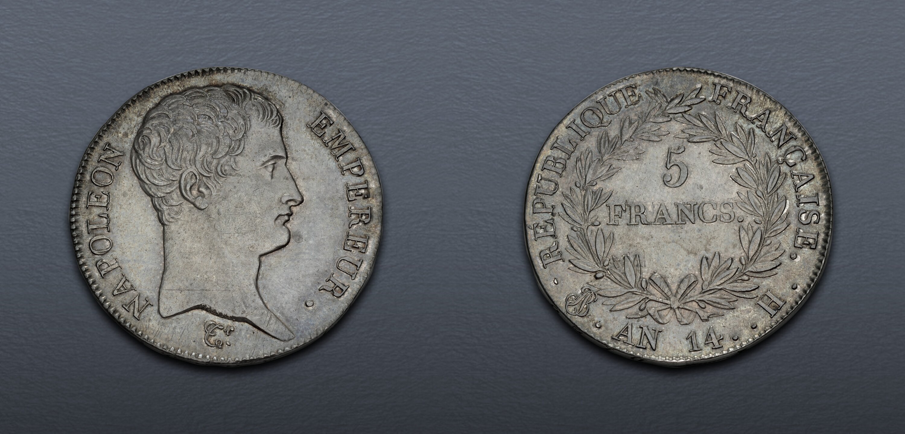FRANCE, First Empire. Napoléon I. 1804-1814. AR 5 Francs (37mm, 24.95 g ...