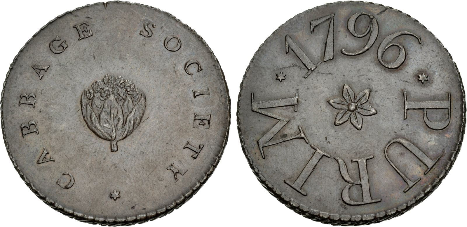 CONDER TOKENS, Middlesex. Political & Social Series. The Cabbage ...