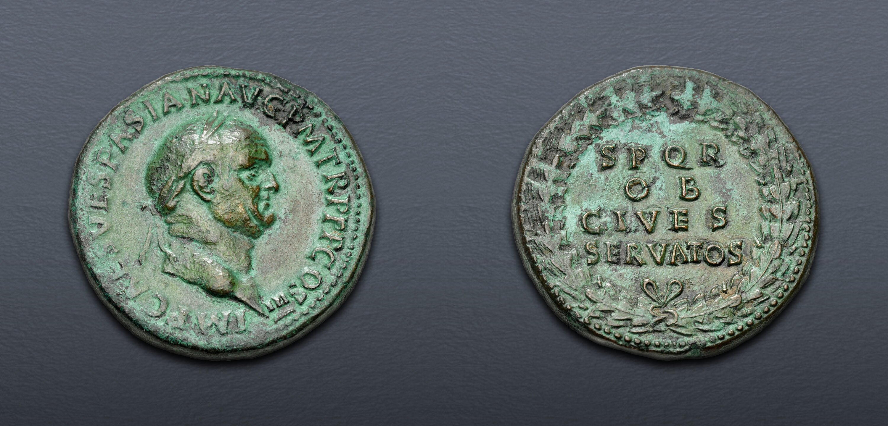Vespasian. AD 69-79. Æ Sestertius (34mm, 26.10 g, 5h). Rome mint ...
