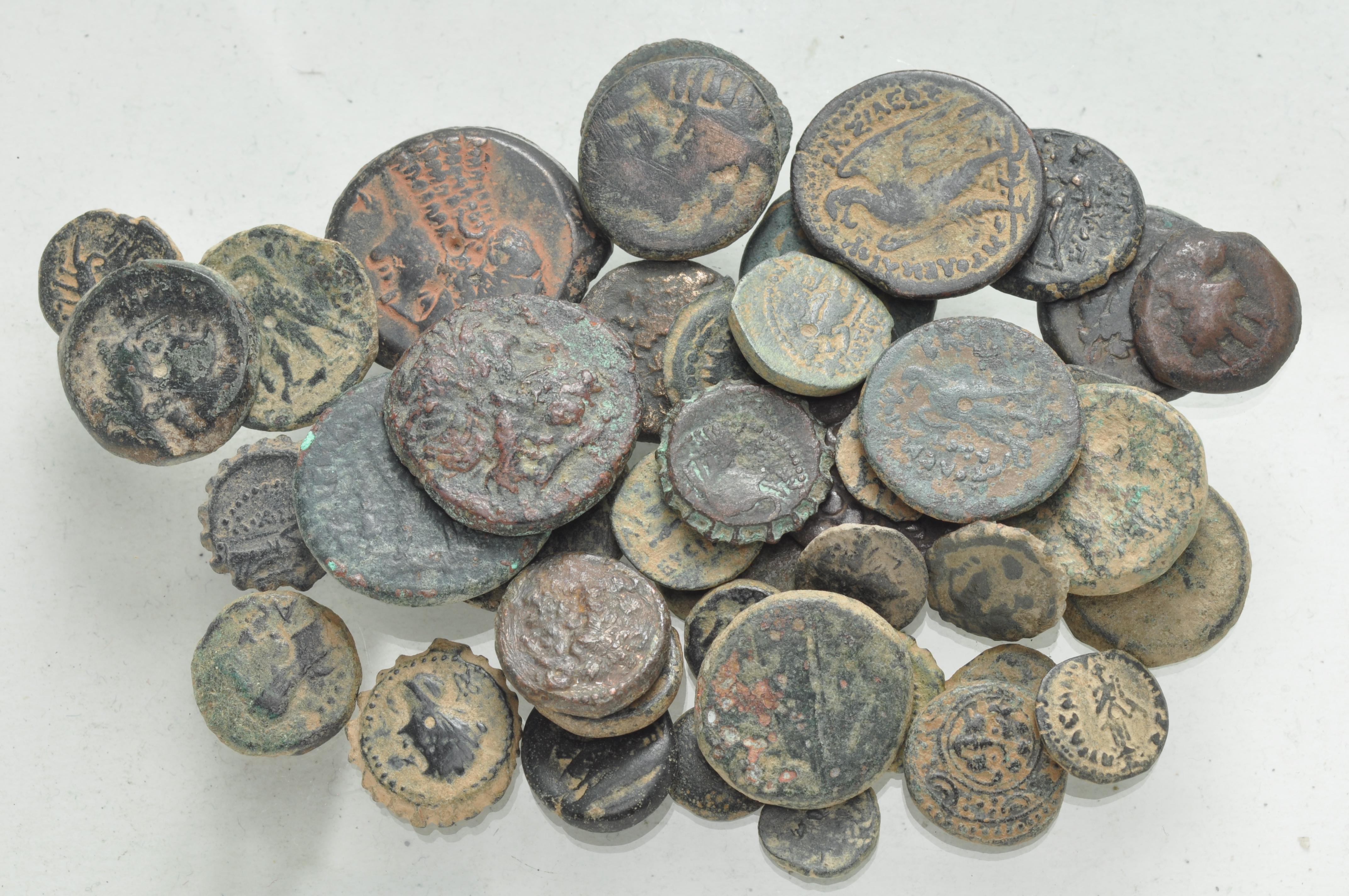 GREEK. Miscellaneous. Lot of forty-seven (47) AR and Æ issues ...