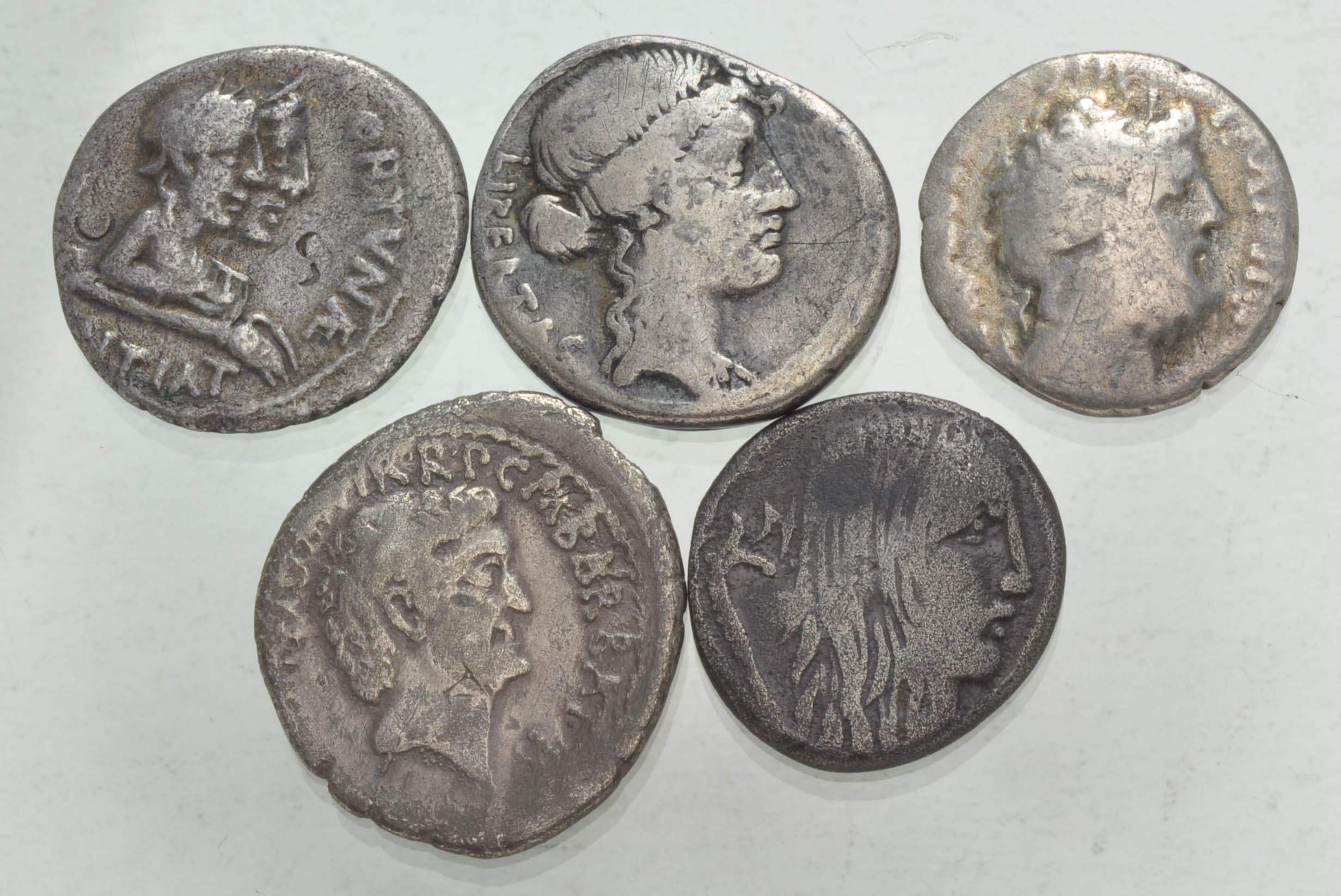 ROMAN. Republic. Lot of five (5) AR Denarii. | Classical Numismatic Group