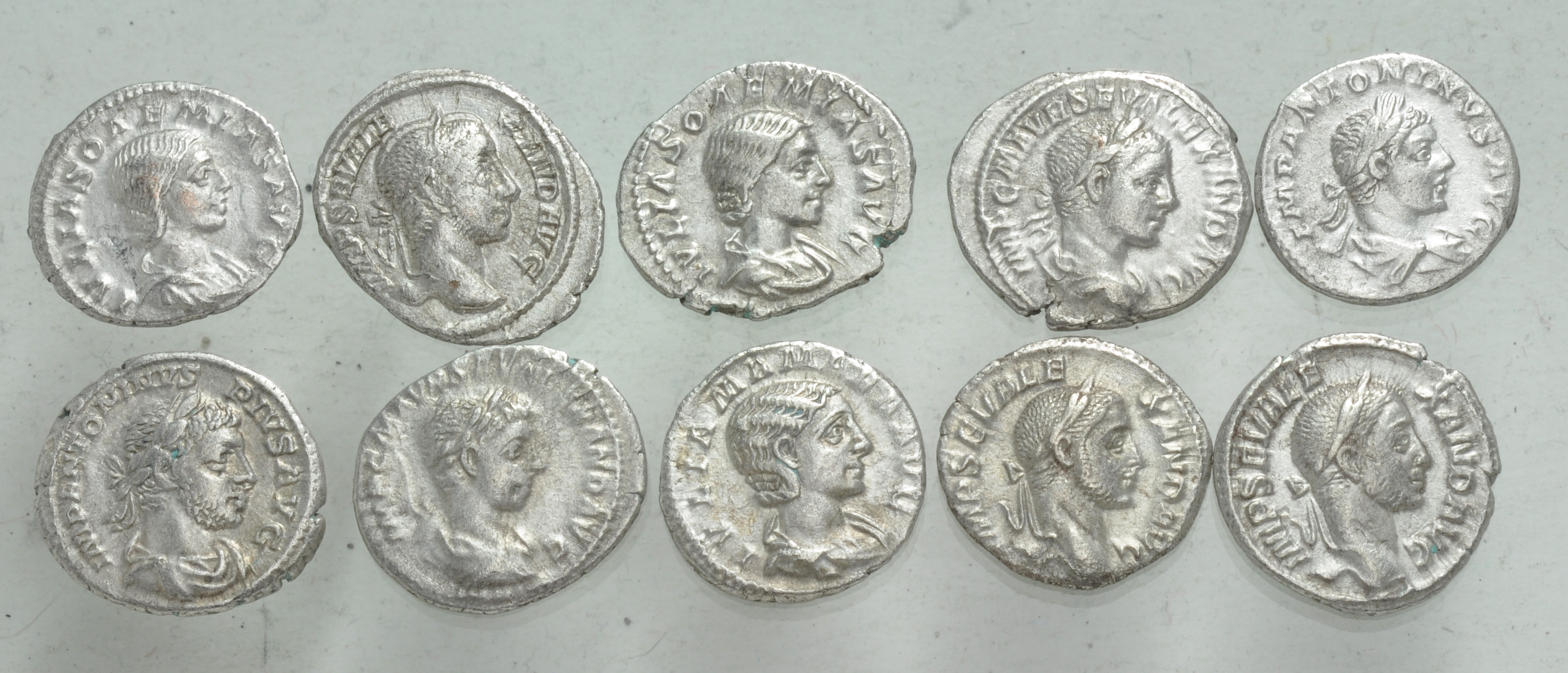 ROMAN. Imperial. Lot of ten (10) AR Denarii. | Classical Numismatic Group
