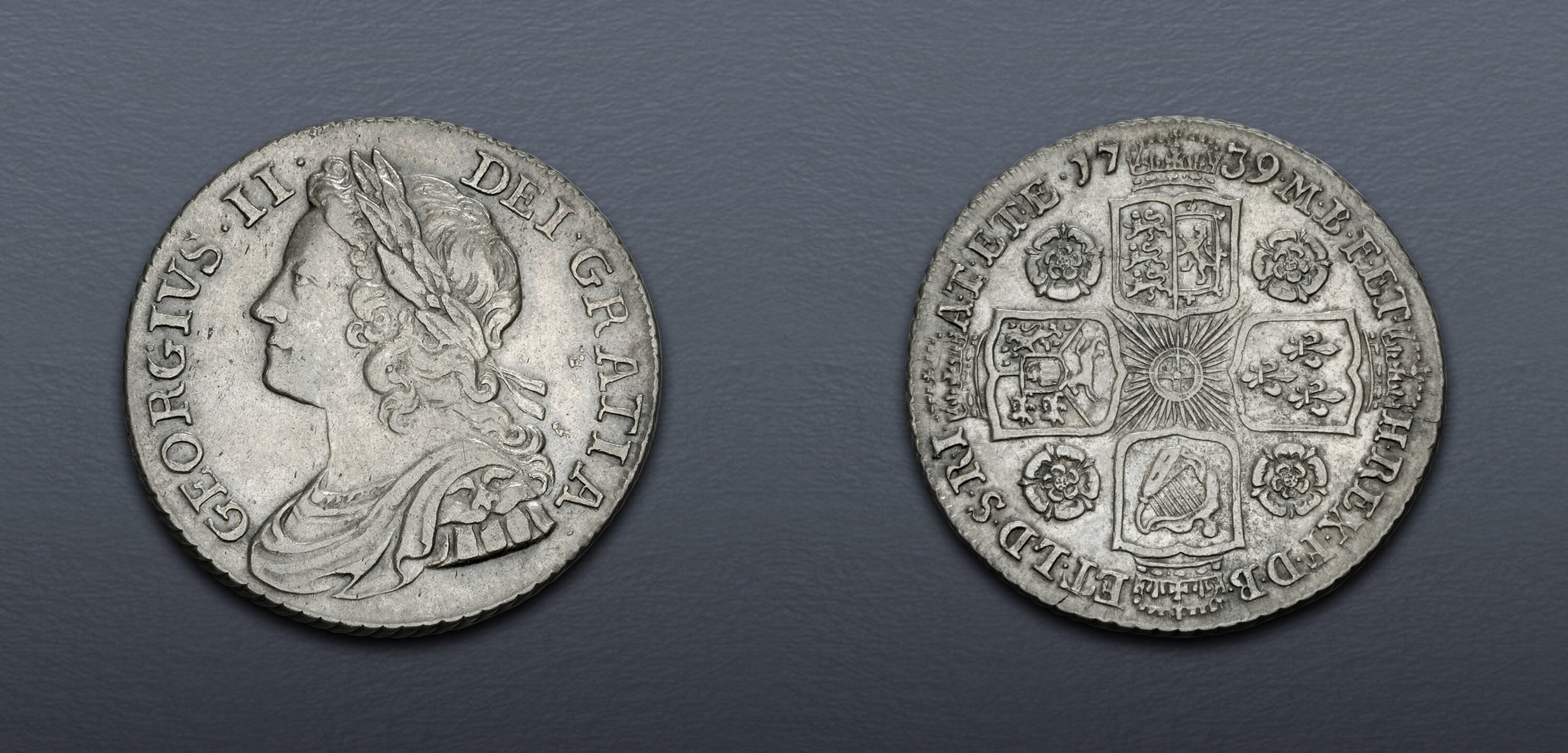 HANOVER. George II. 1727-1760. AR Shilling. Dated 1739. VF. | Classical ...