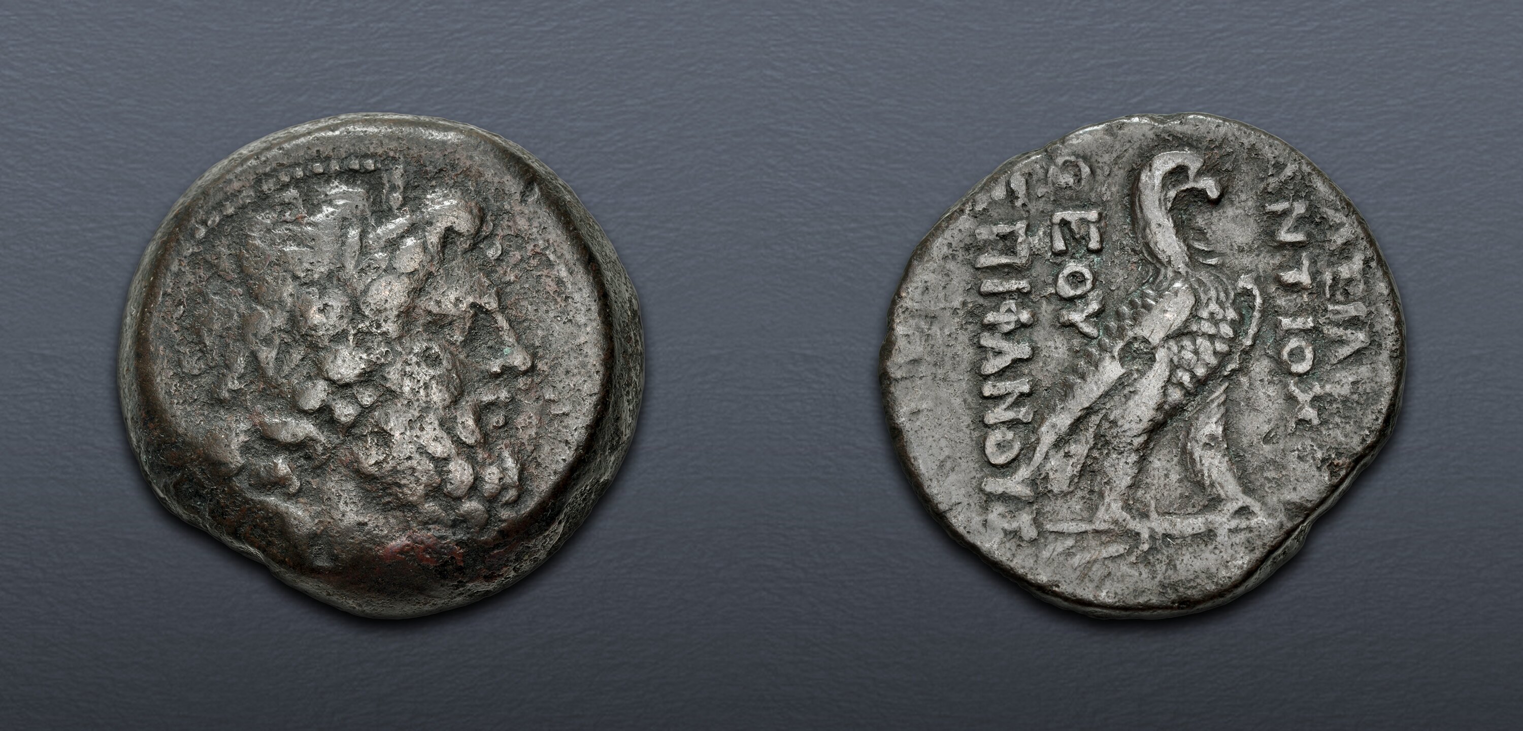 SELEUKID EMPIRE. Antiochos IV Epiphanes. 175-164 BC. Æ (32.5mm, 33.85 g ...