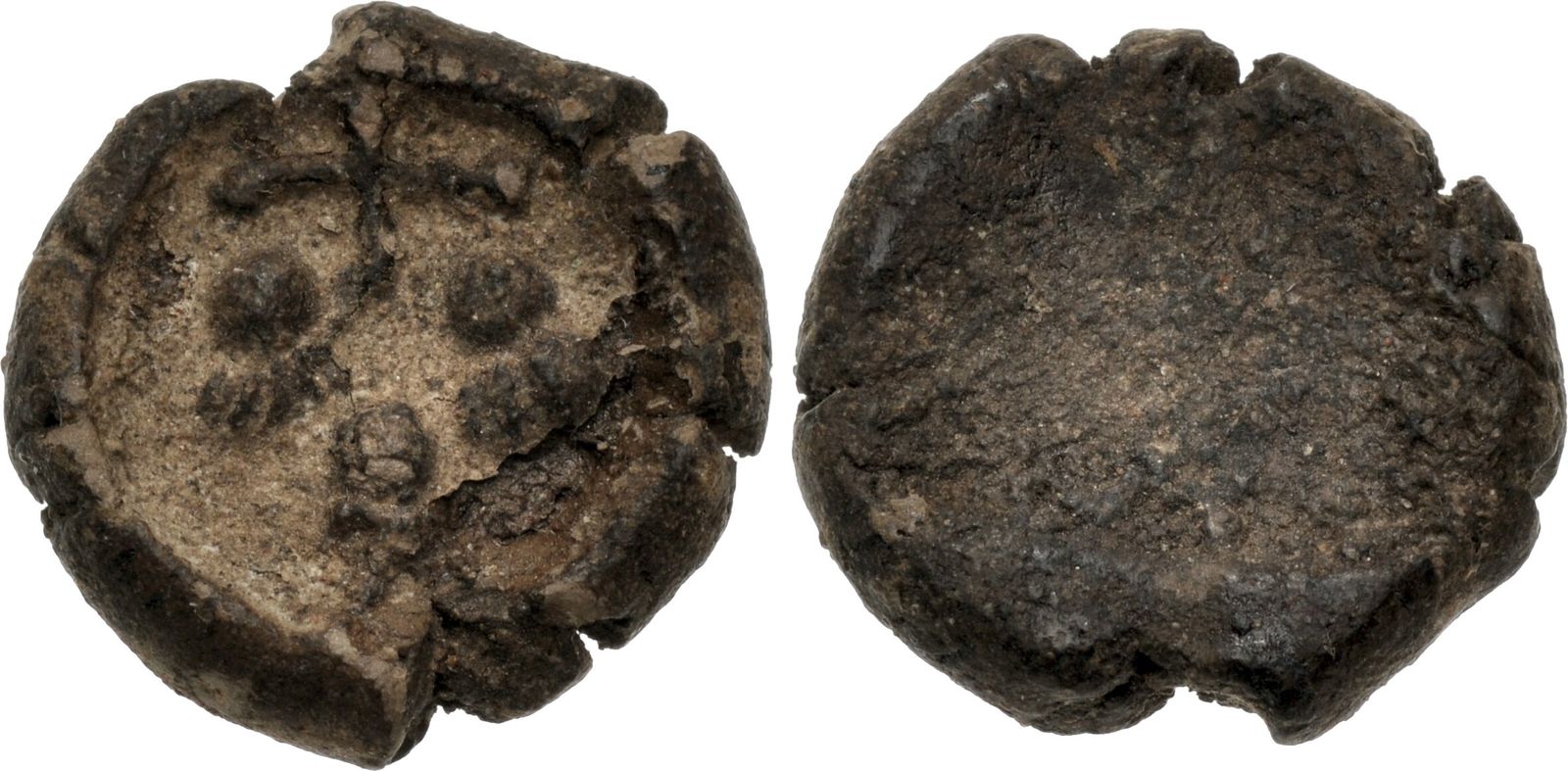 Terracotta “True Cross” Pilgrim Relic Token. Byzantine, circa 7th ...